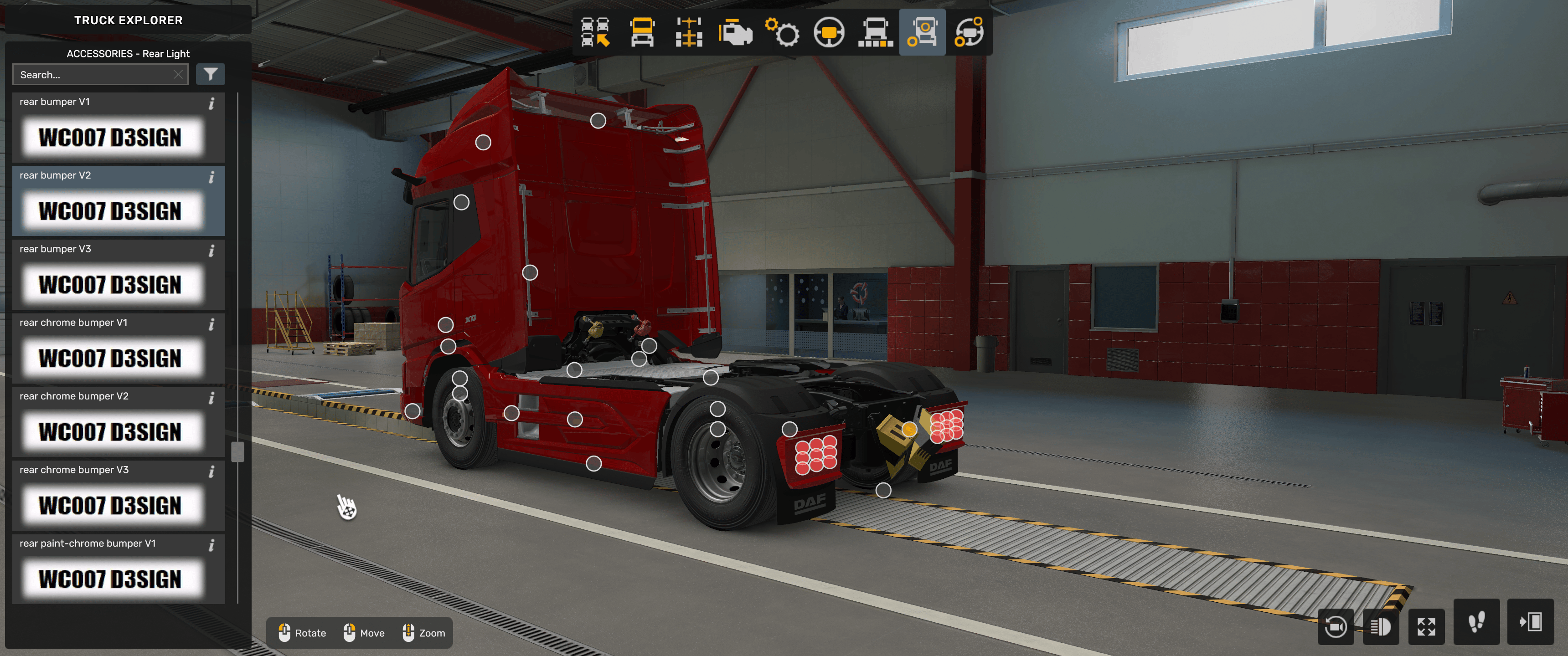 [r_light tuning part] DAF XD dutch rear bumper - Payhip