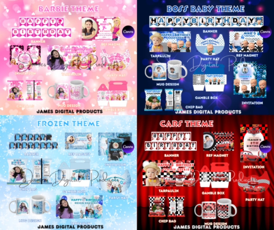 BIRTHDAY BUNDLE TEMPLATES - Payhip