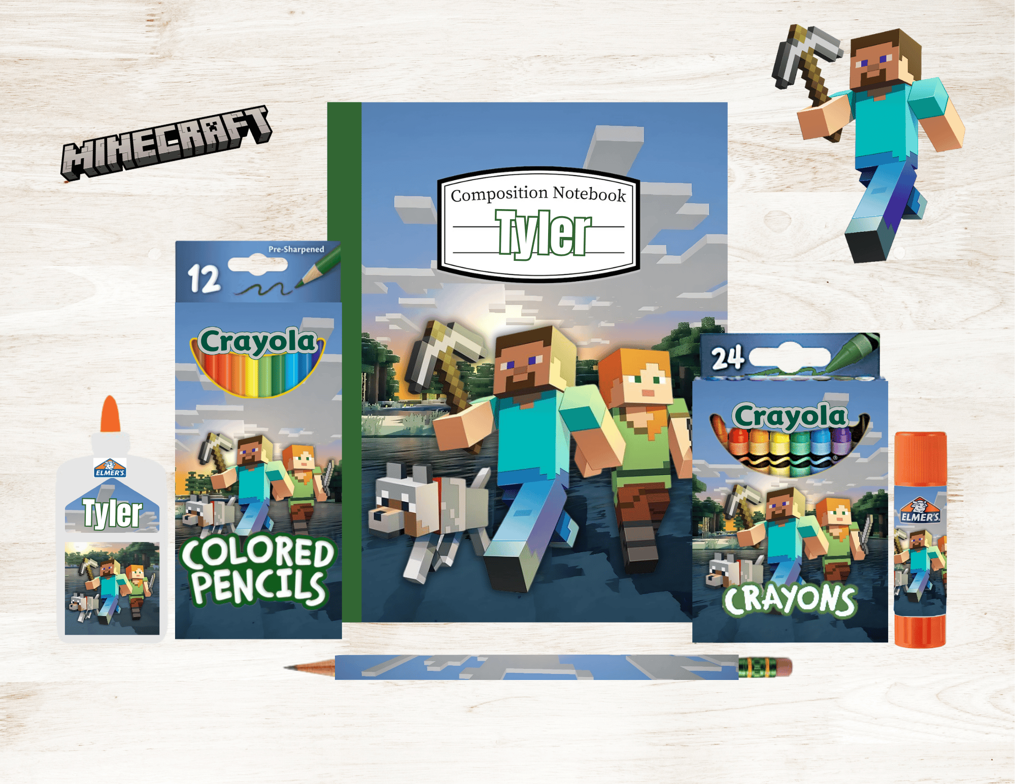 Minecraft School Supplies Bundle - Payhip