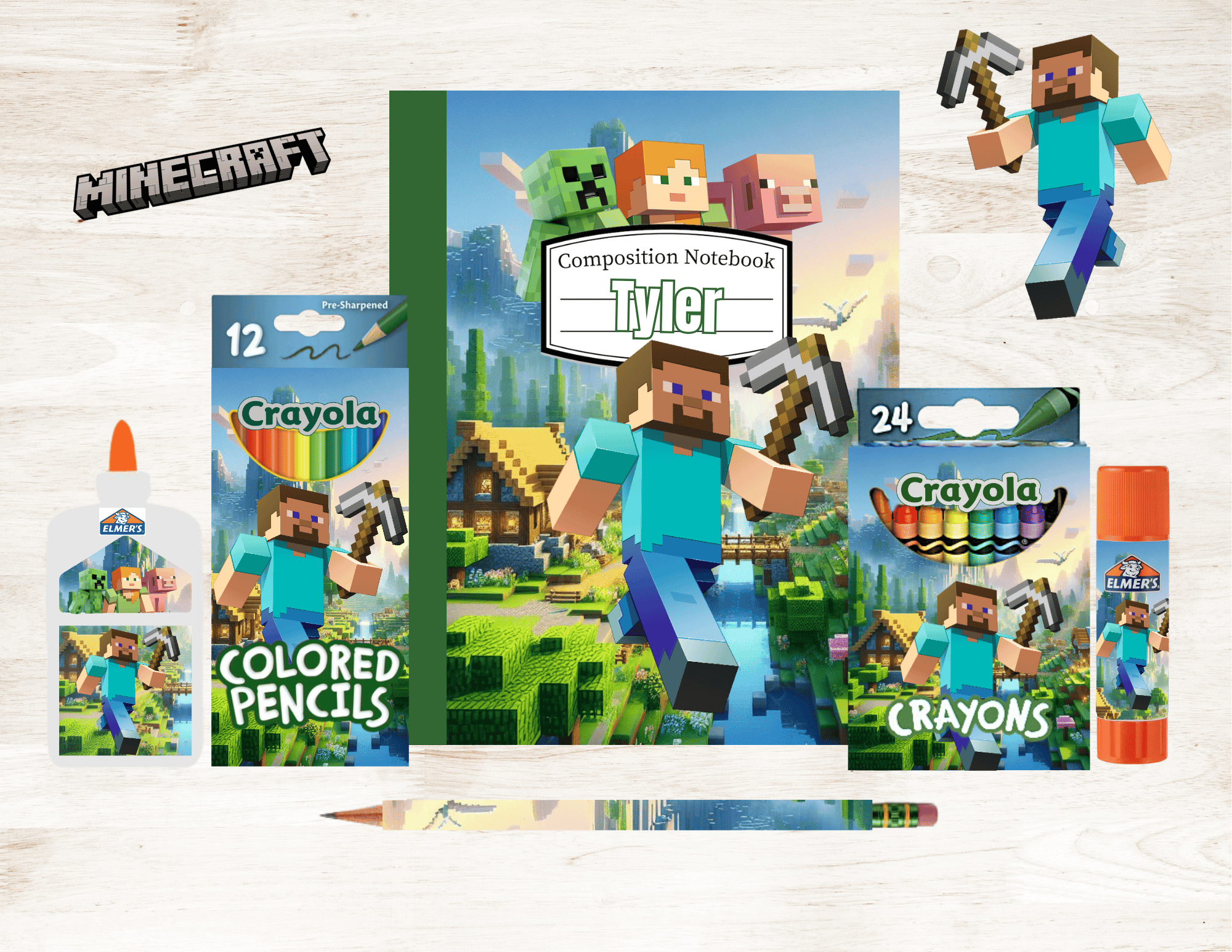 Minecraft School Supplies Bundle - Payhip