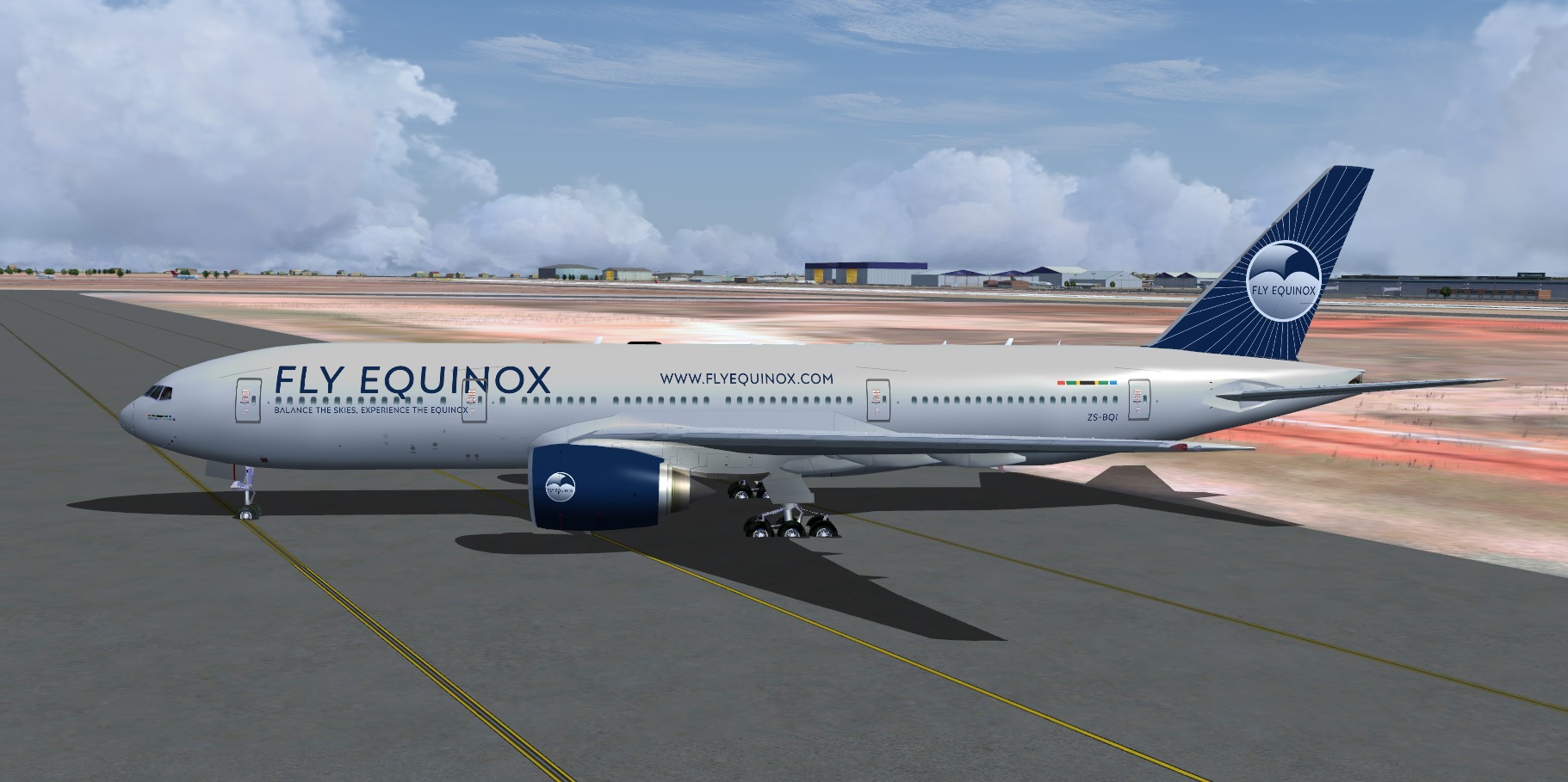 Boeing 777-200ER Fly Equinox (ZS-BQI - Rolls Royce) (FSX-P3D) - Payhip