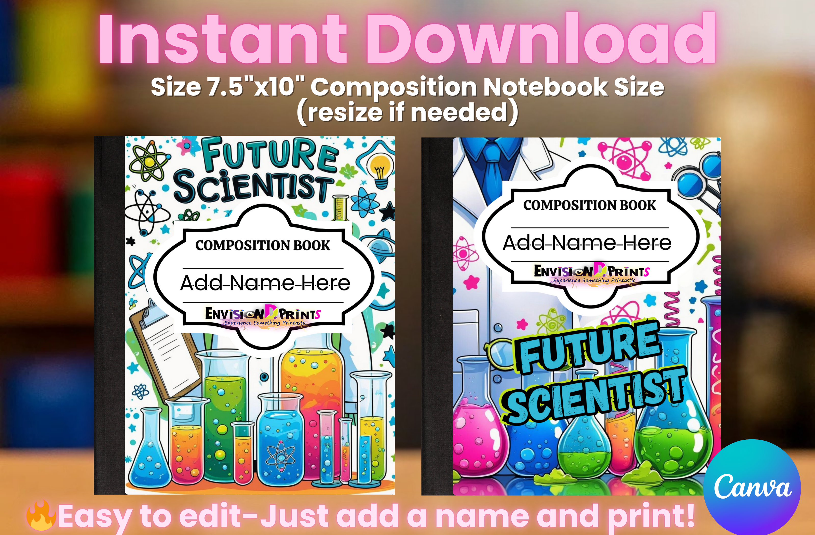 Future Scientist Notebook Cover - Payhip