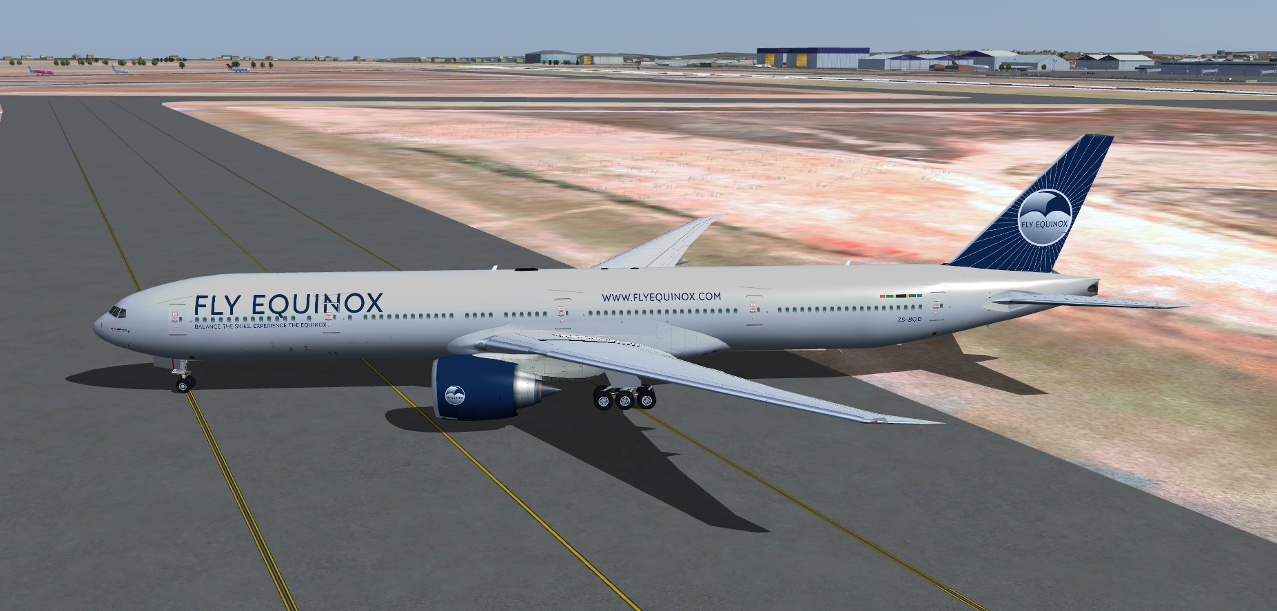 Boeing 777-300ER Fly Equinox (ZS-BQD) GE90 (FSX-P3D) - Payhip