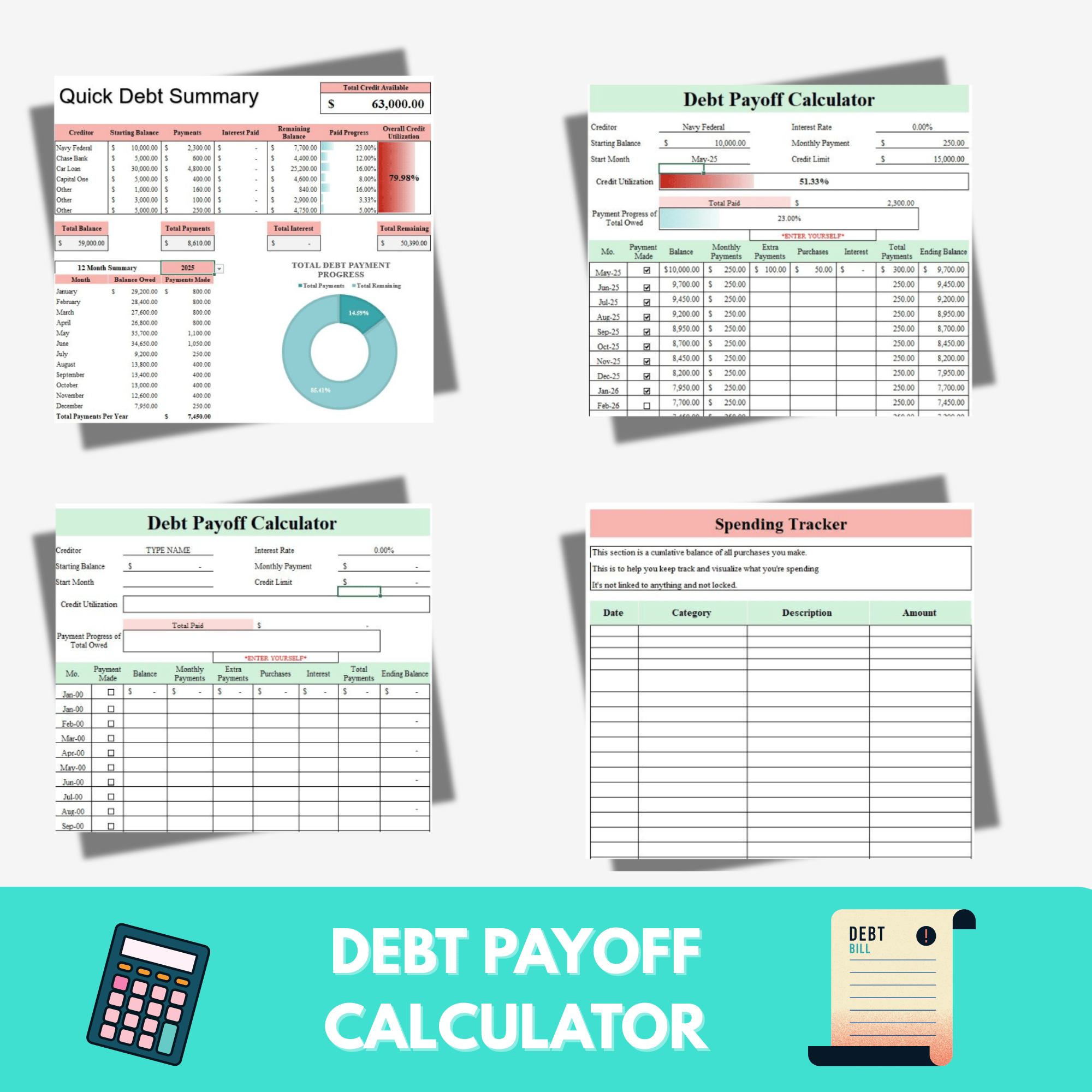 Debt & Credit Card Tracker - Payhip