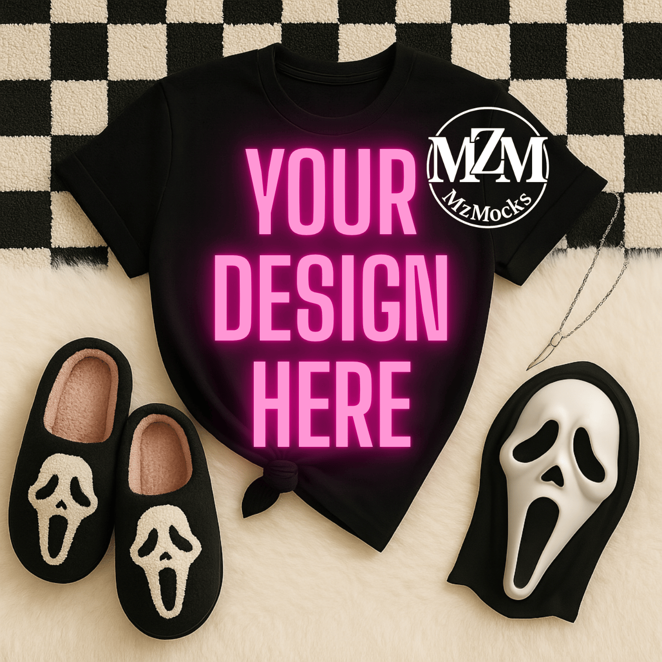 Black tee- Ghostface slippers/mask - Payhip