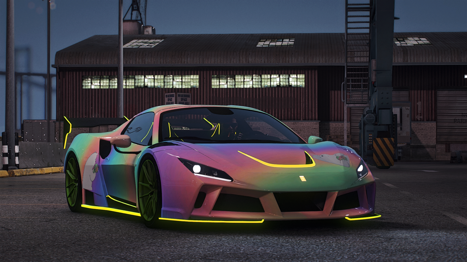 Custom Ferrari F8 Spider N-Largo Money and Gun [Animated Roof] - Payhip