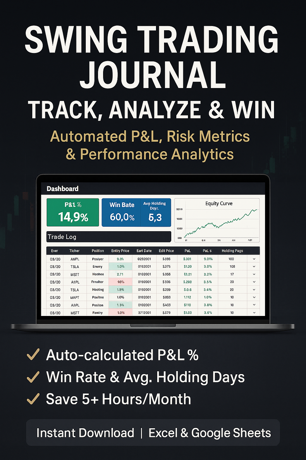 🚀 New Product Launch: Swing Trading Journal Template – Advanced Trade ...