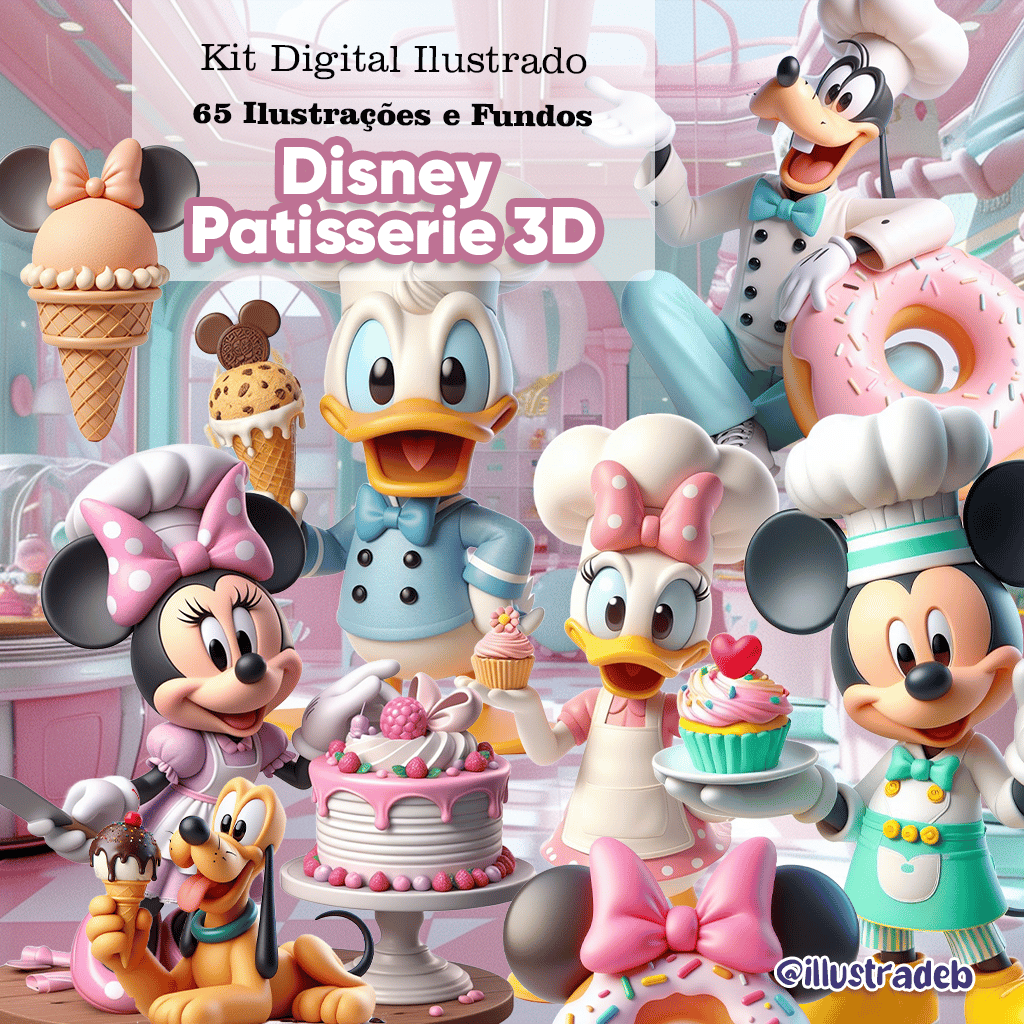 Kit digital disney patisserie 3d - Payhip