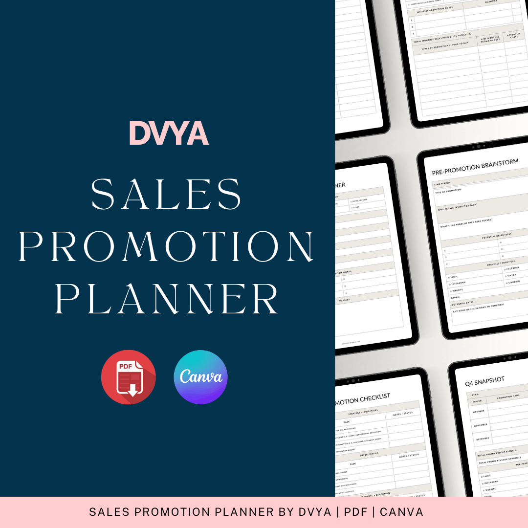 Sales Promotion Planner - Payhip