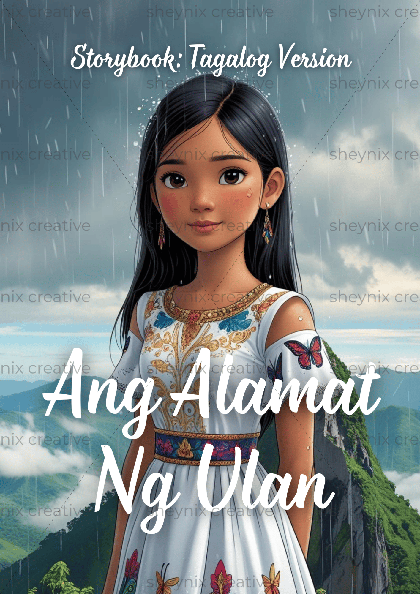 ANG ALAMAT NG ULAN (TAGALOG VERSION) Printable Children's Book with ...