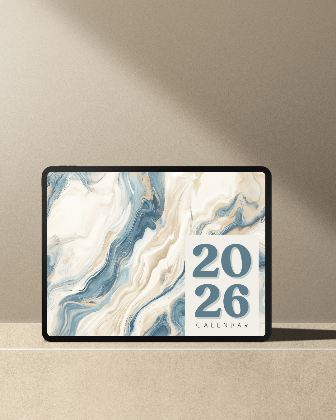 2026 Marble Calendar Printable | Elegant Digital Download Calendar ...