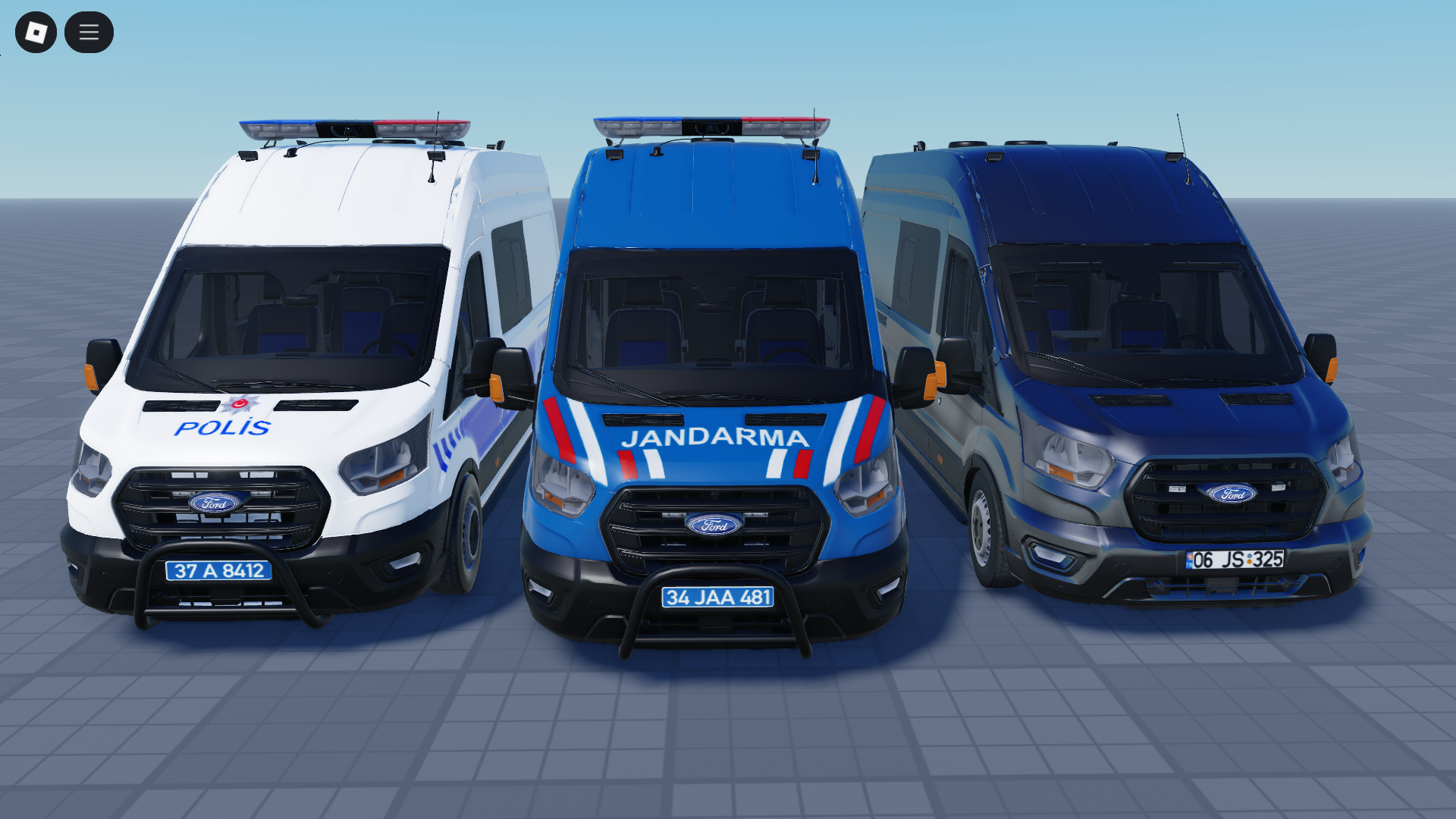Ford Transit Polis Pack – Roblox Police Vans