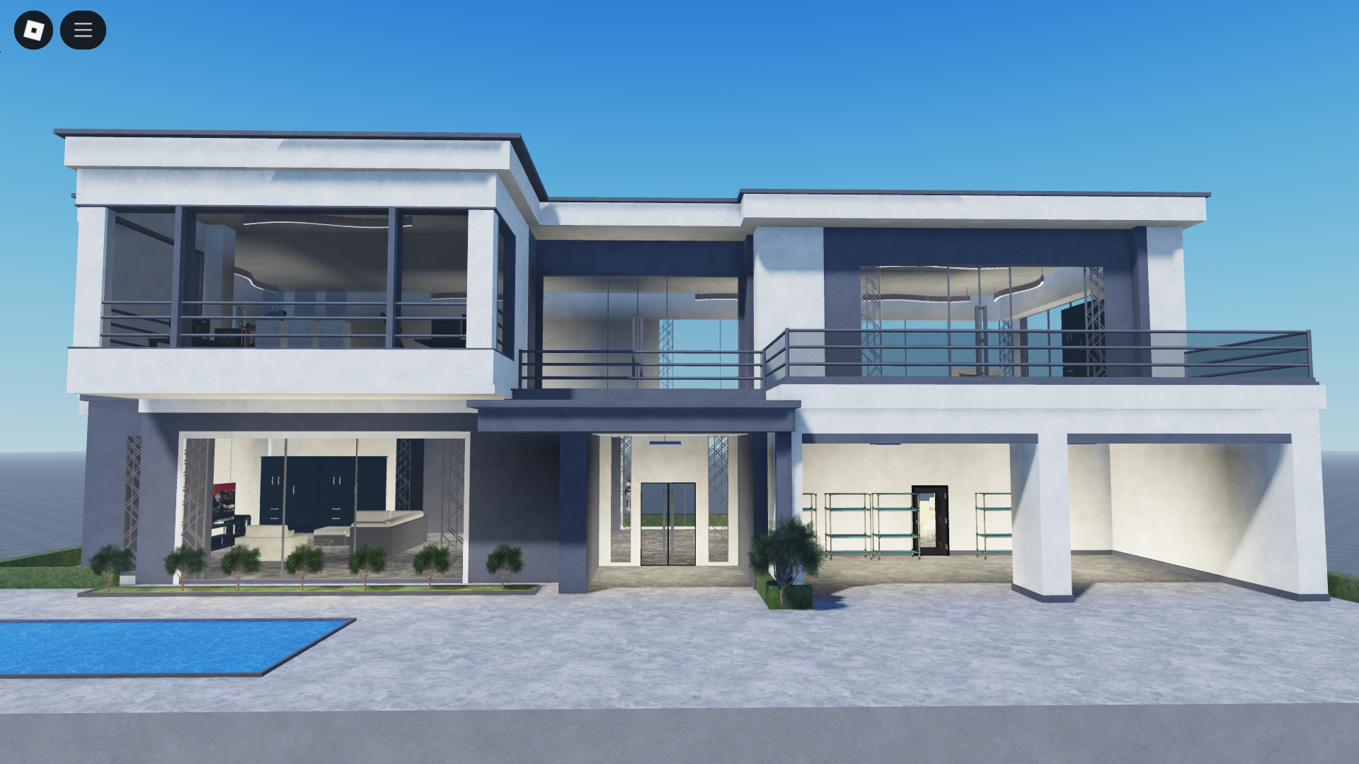 Modern Home – Roblox RP House with Garage & 2 Floors