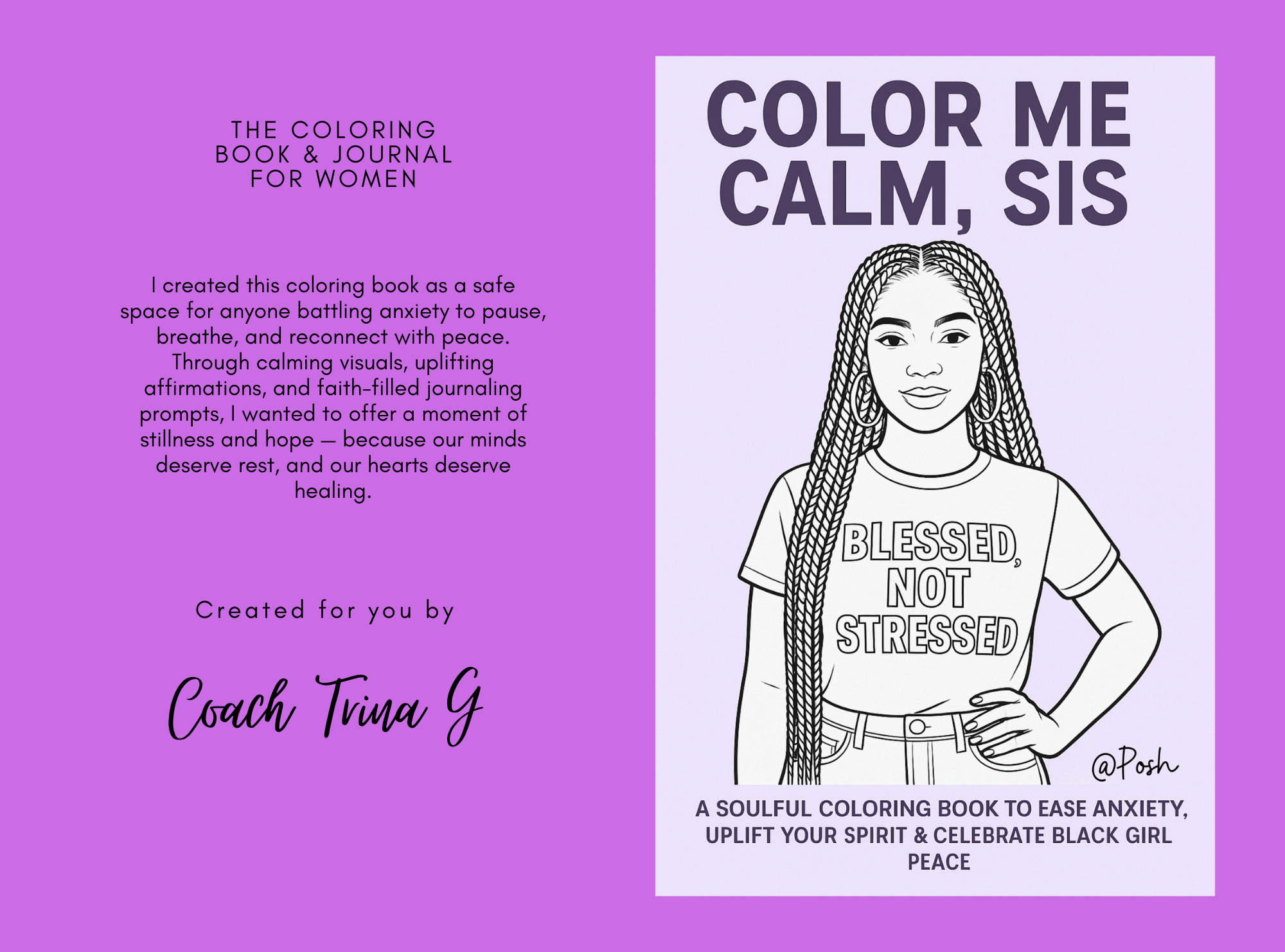 Color Me Calm, Sis Adult Coloring Book - Payhip