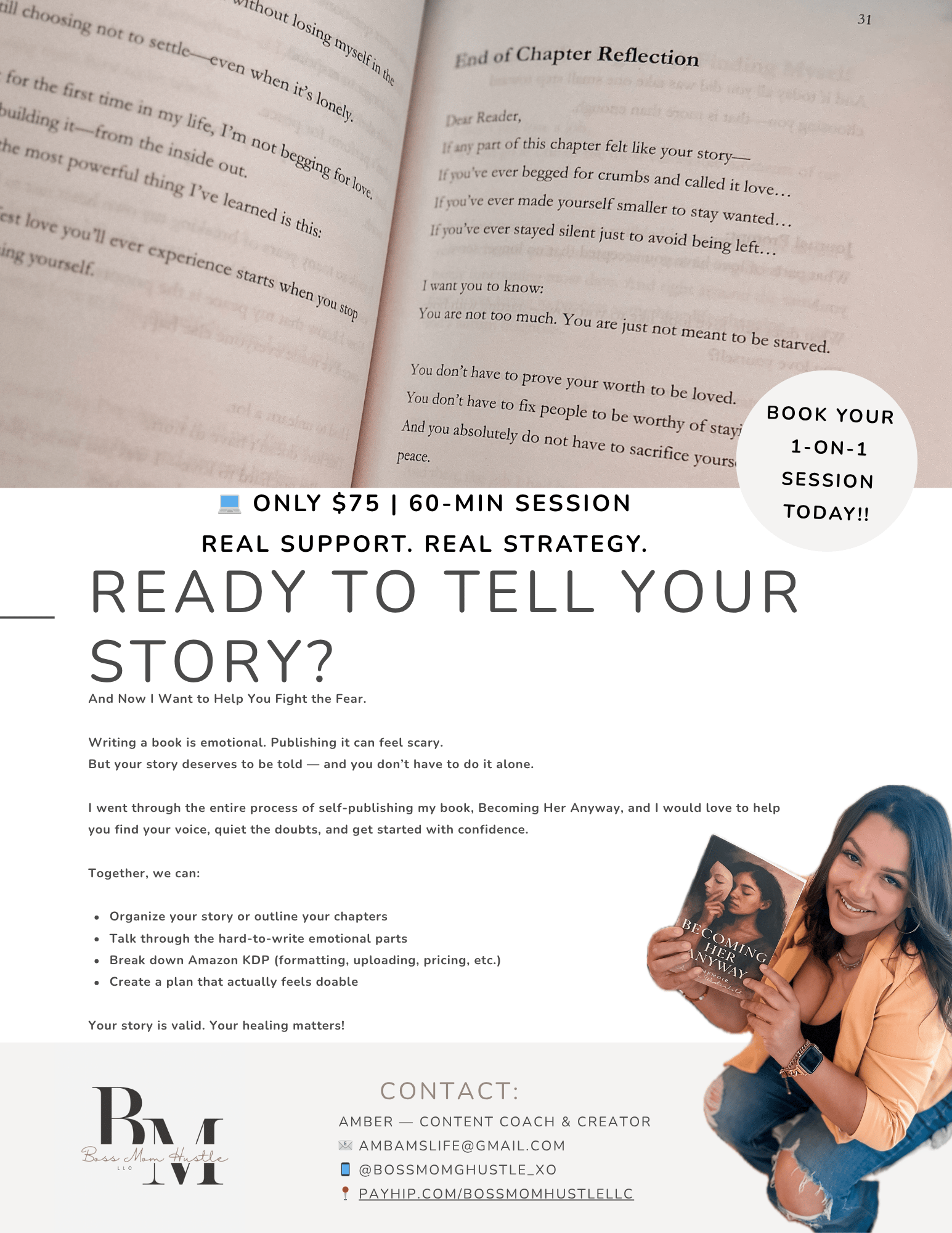One-on-One Book Coaching (Single Session) - Payhip