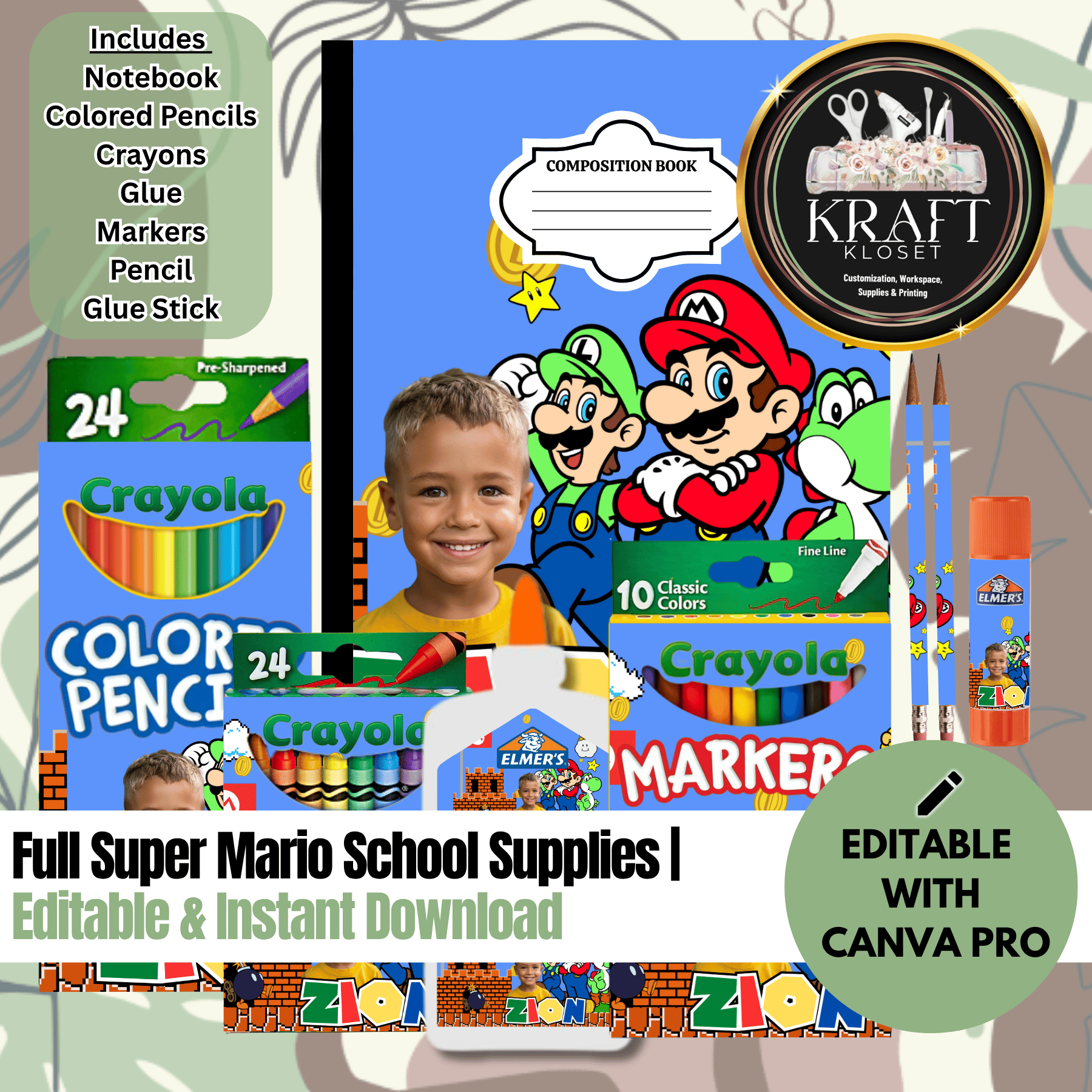 Power up your school supplies with our action-packed Super Mario Back ...