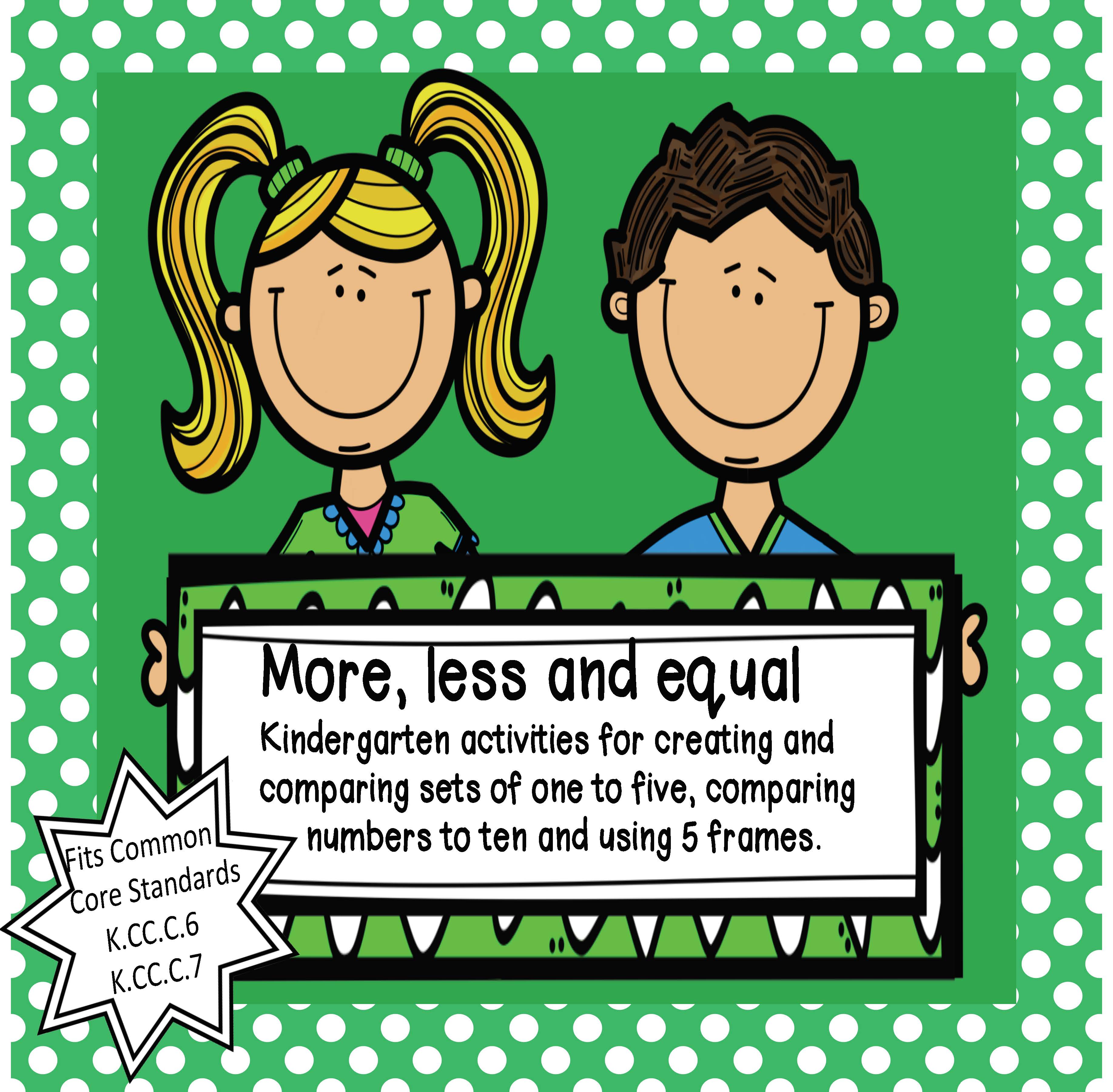 More, Less and Equal: Comparing and Creating Sets - Payhip