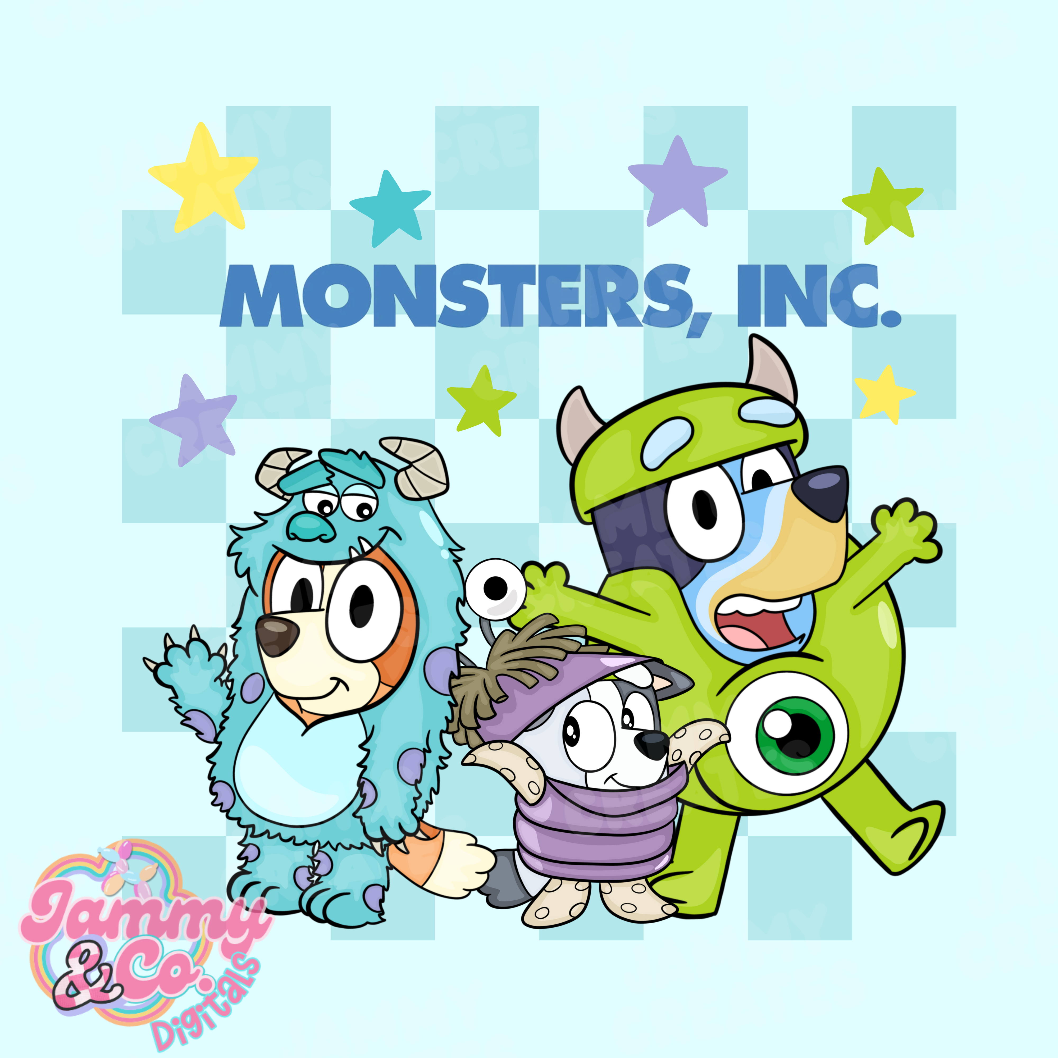 Blue Dog Monsters PNG - Payhip