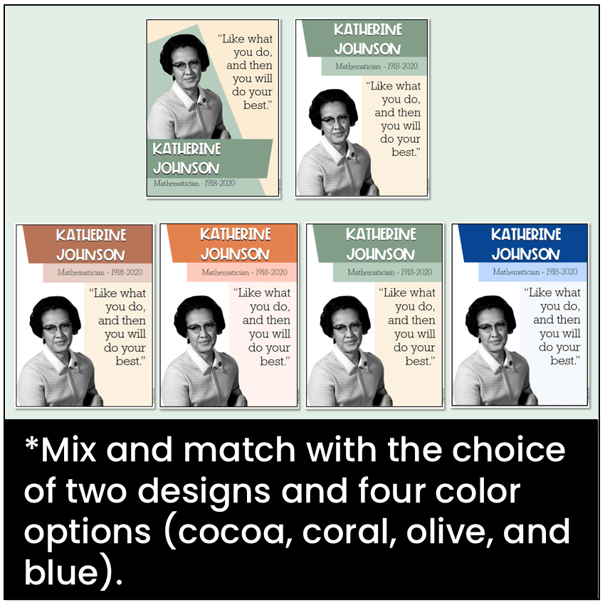 Women in STEM Posters Inspiring Quotes Women's History Month Posters