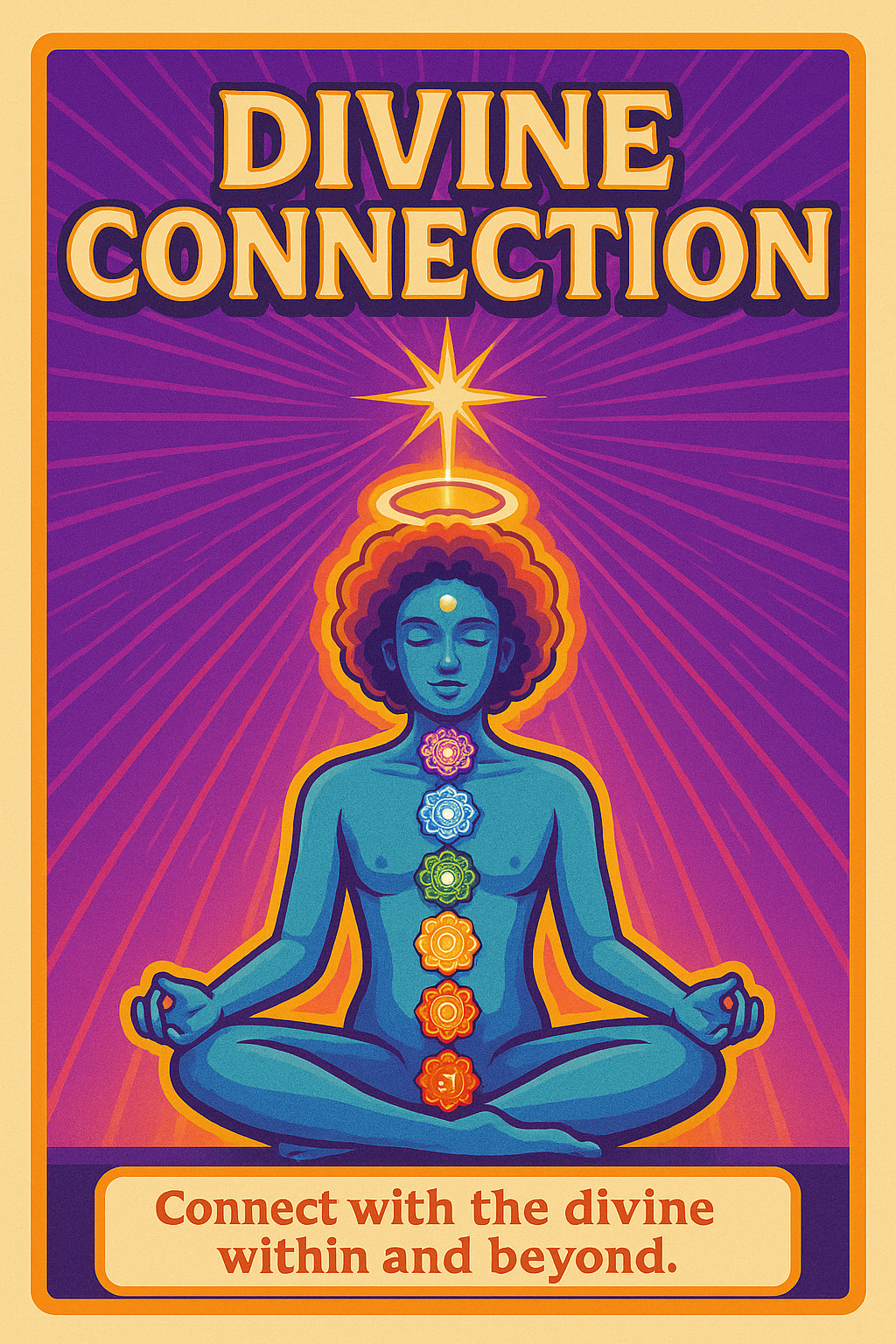 Divine Connection – Chakra Lightbody Cosmic Poster - Payhip