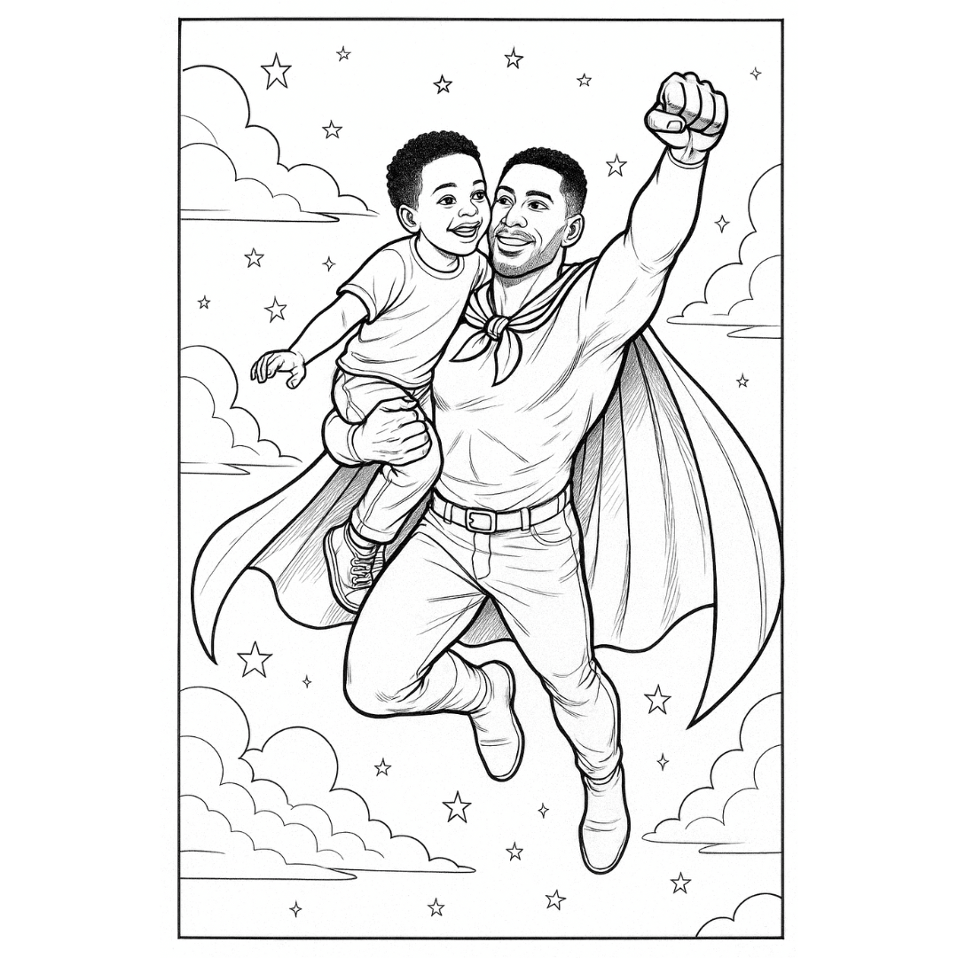 My Dad, My Hero: A Fatherhood Tribute Coloring Book - Payhip