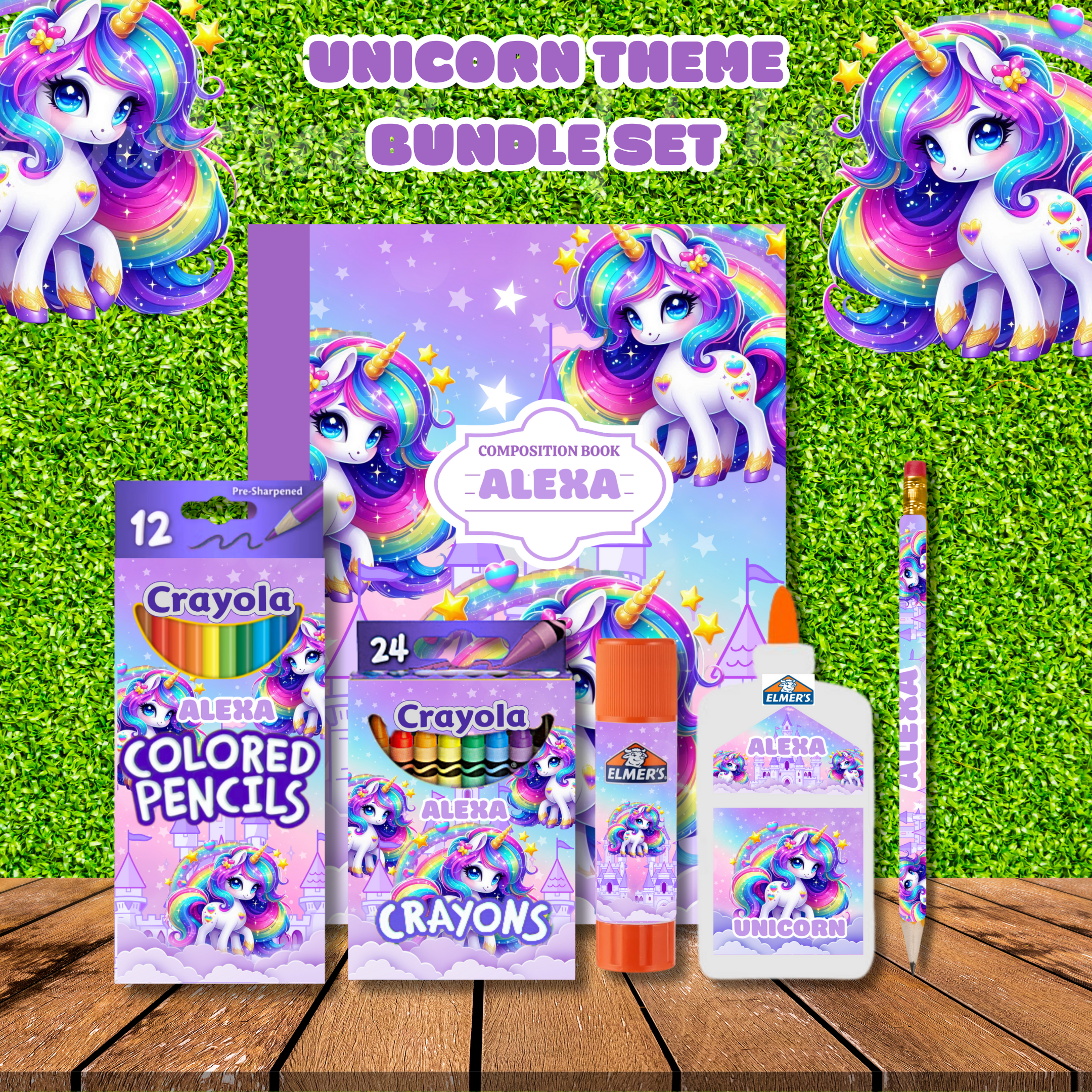 UNICORN THEME SCHOOL BUNDLE SET - Payhip