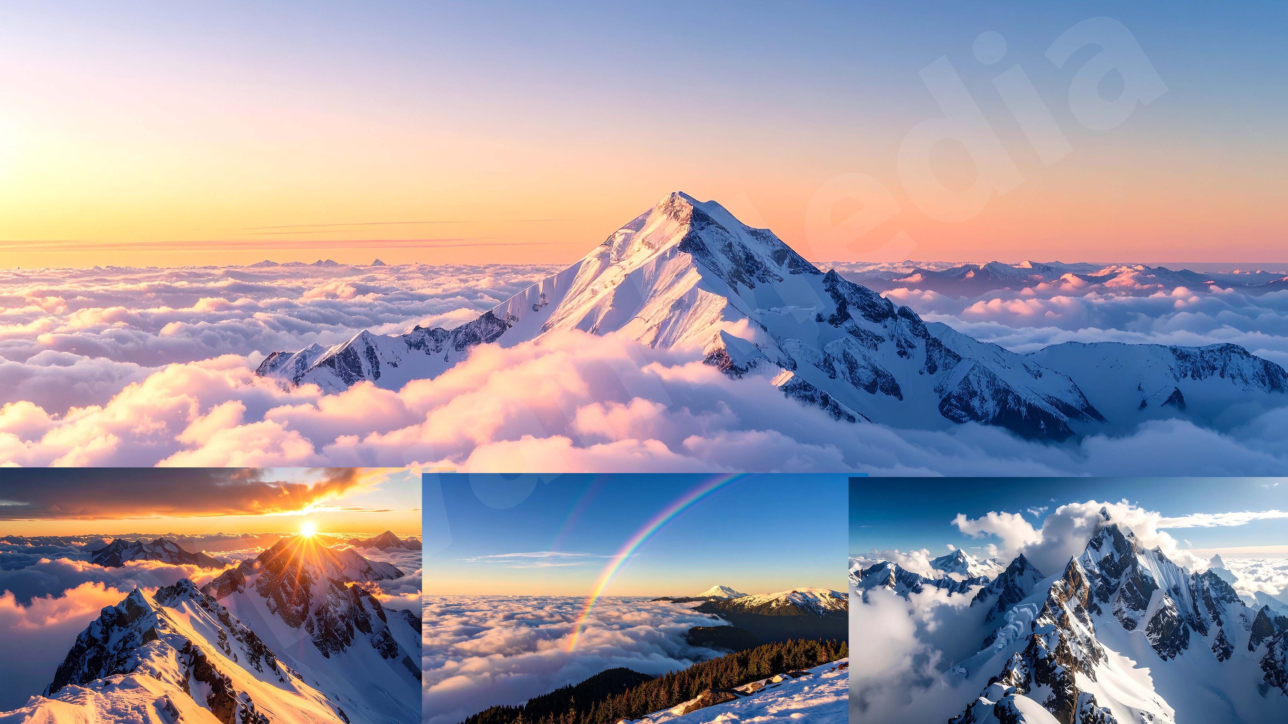 9 Snowy Summit Cloud Scenes - Payhip
