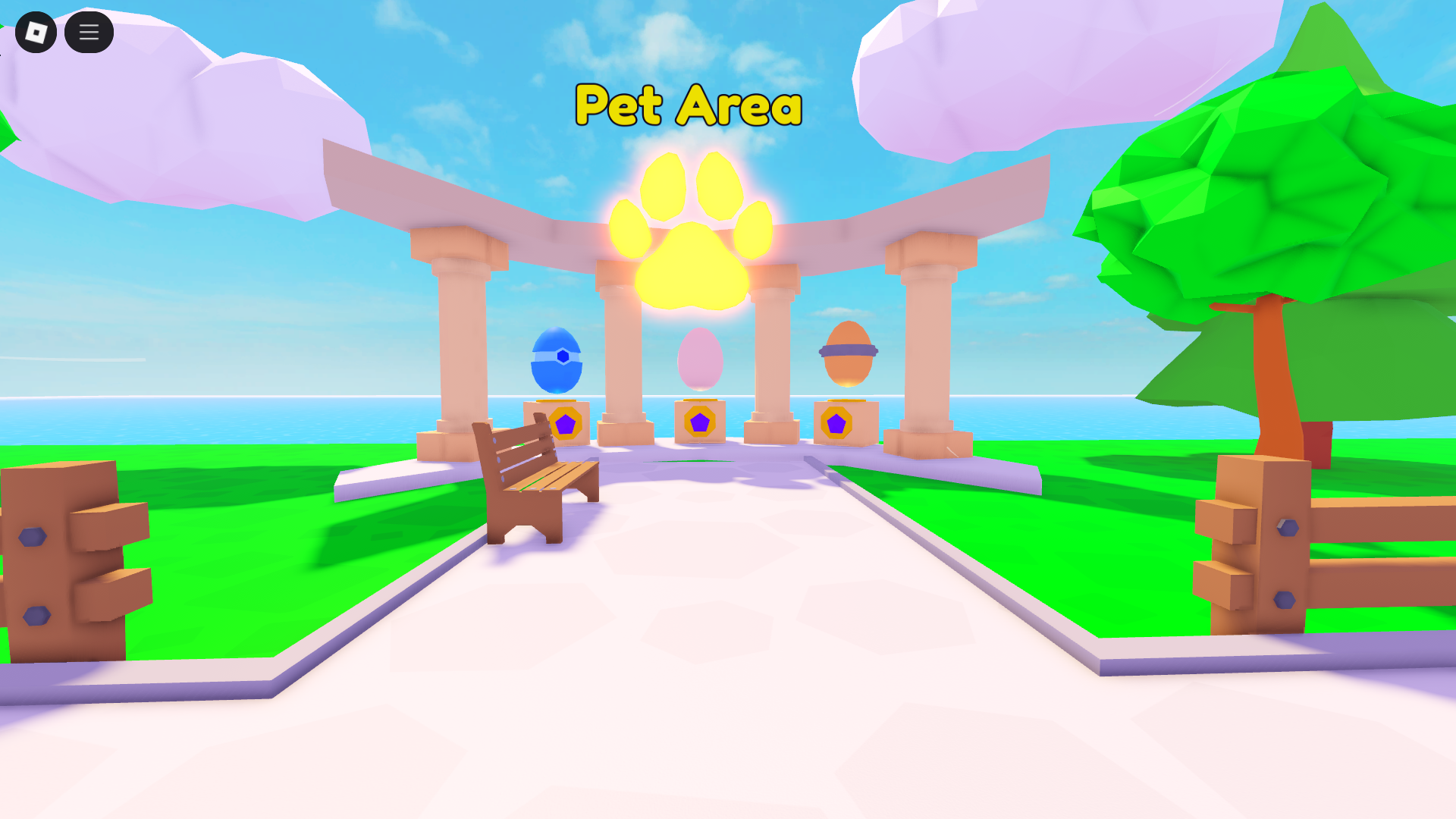 Simulator Game Template with Shops, Pets & Portals