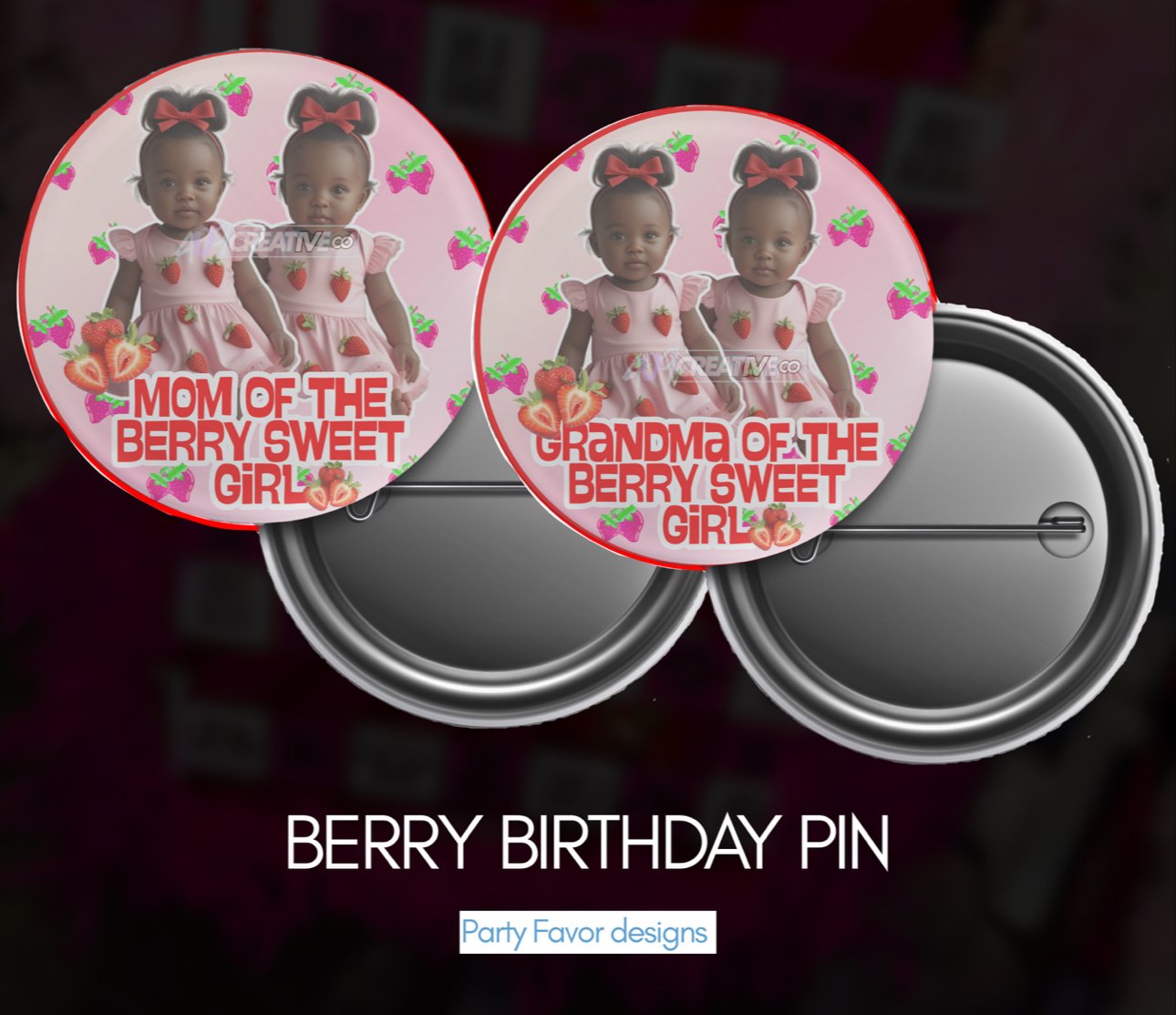 Berry Sweet Birthday Pins - Payhip