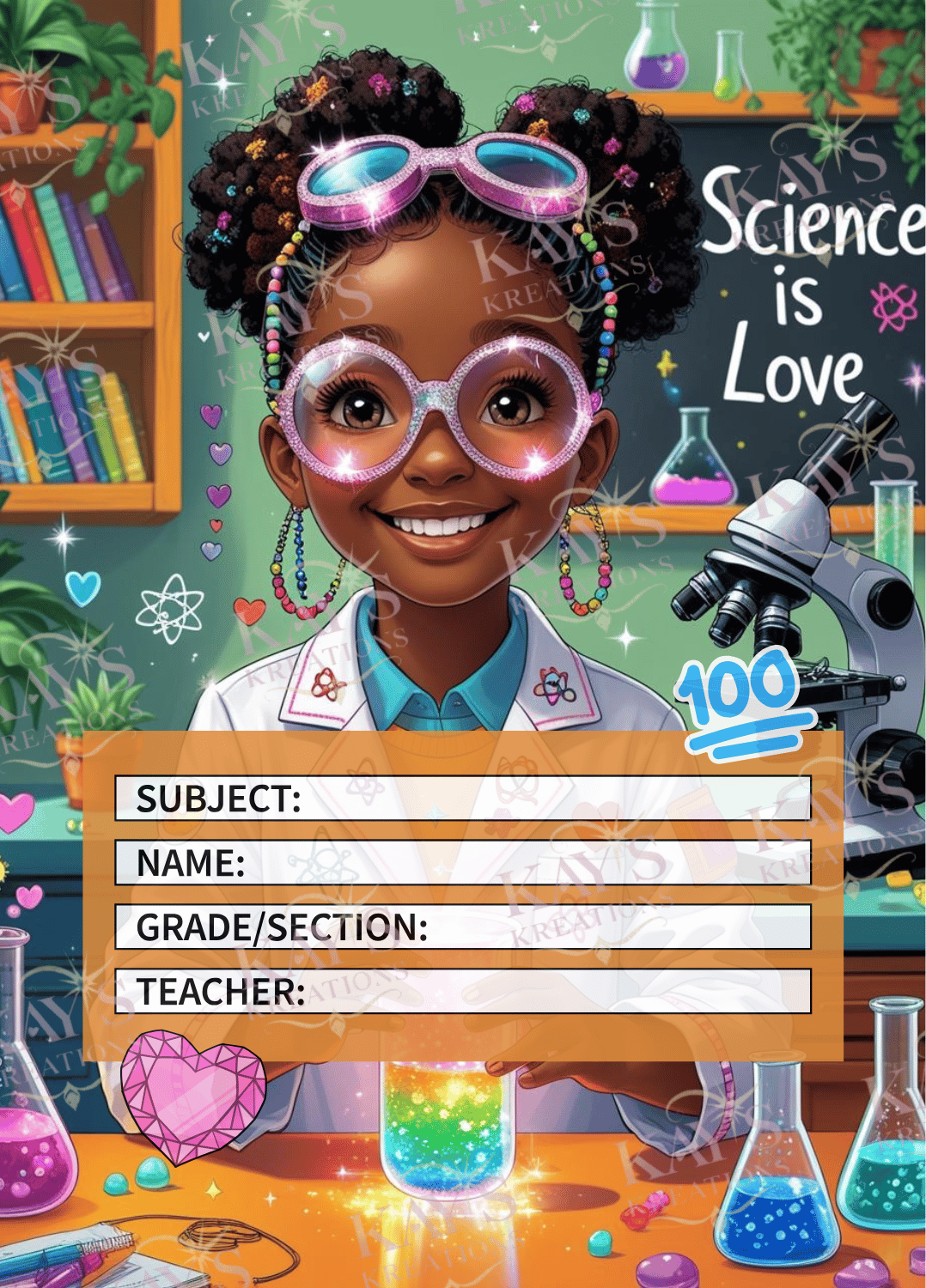 Future Scientist – Black Girl STEM Notebook Cover - Payhip