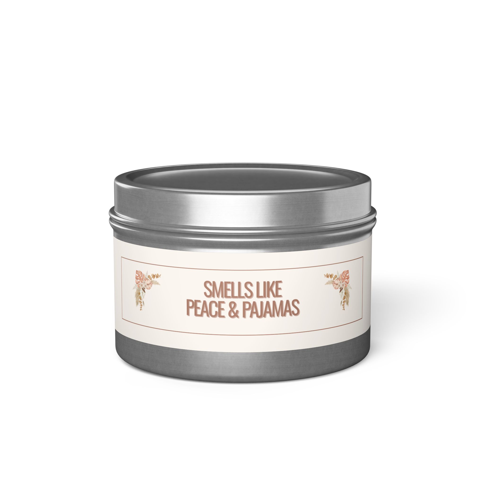 Smells Like Peace & Pajamas Candle – 4oz Silver Tin, Scented Gift for ...