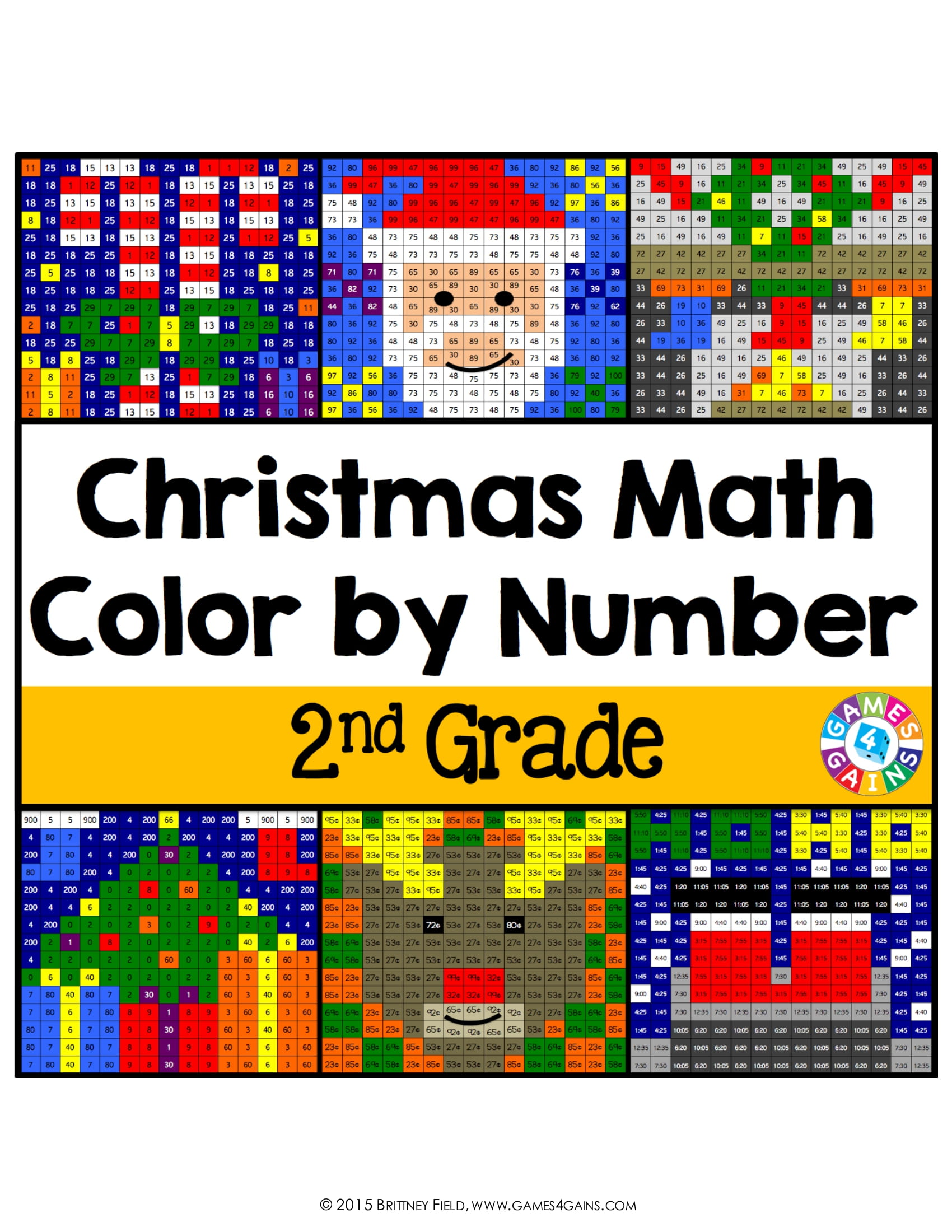 Simple Fractions NO PREP Packet Math Coloring Pages Color by Number ...