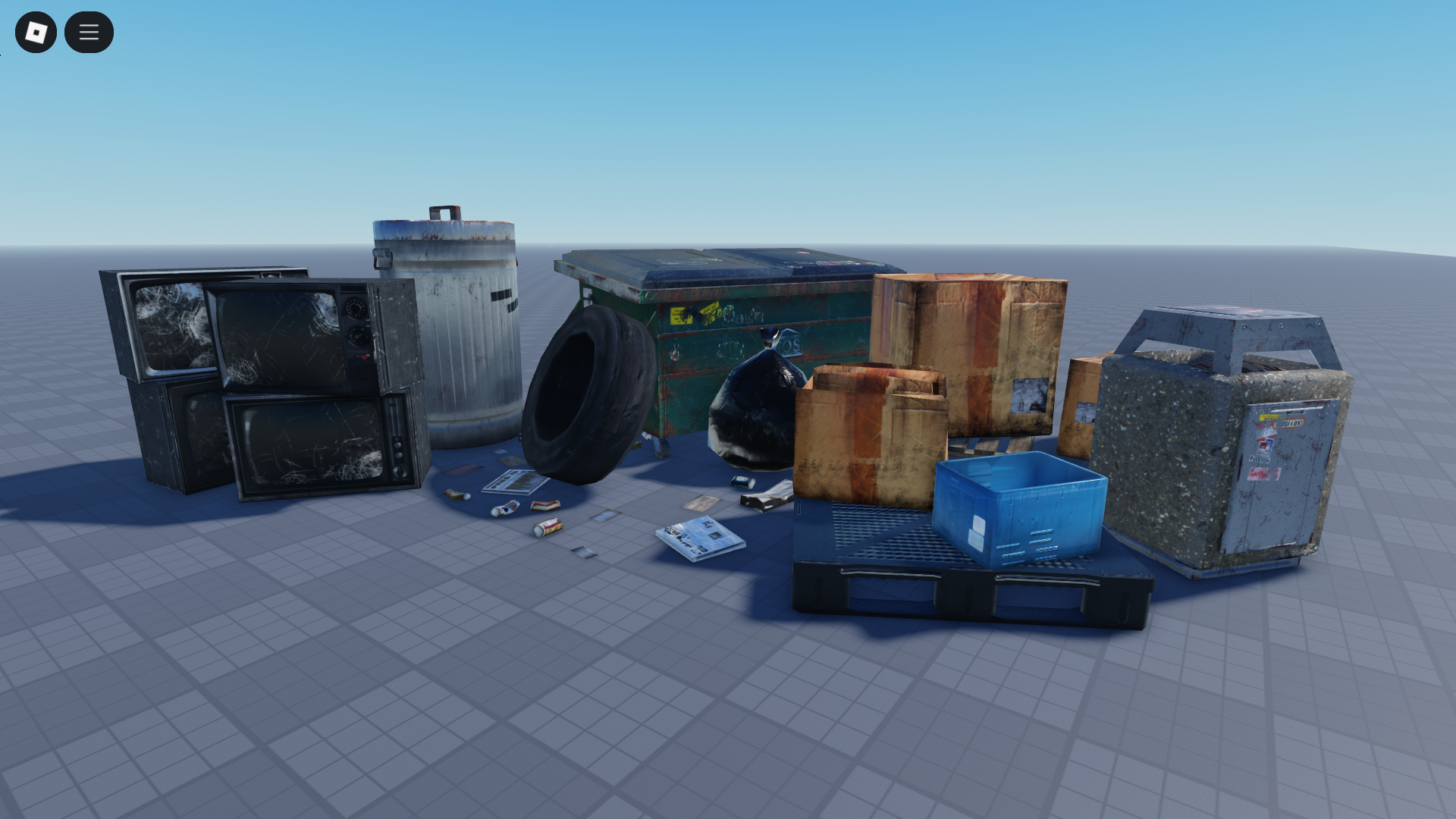 Garage Asset Pack – 4 HQ Customizable Models