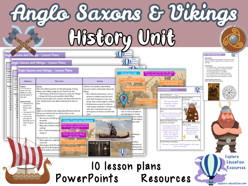 Vikings and Anglo-Saxons KS2 History Lessons – Full 10-Lesson Unit