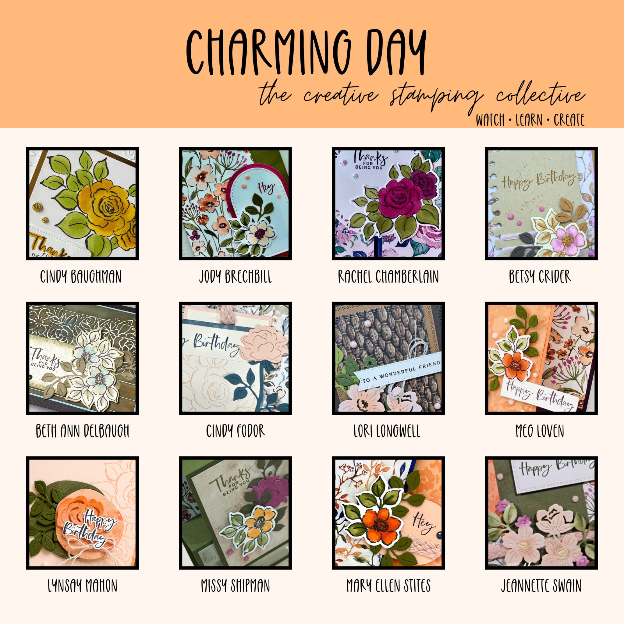 Charming Day - The Creative Stamping Collective - Watch.Learn.Create - Payhip