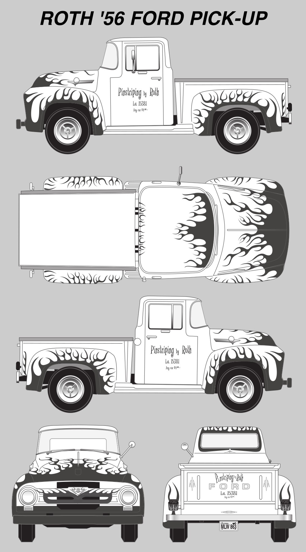 ROTH '56 FORD PICK-UP Car Blueprint - Payhip