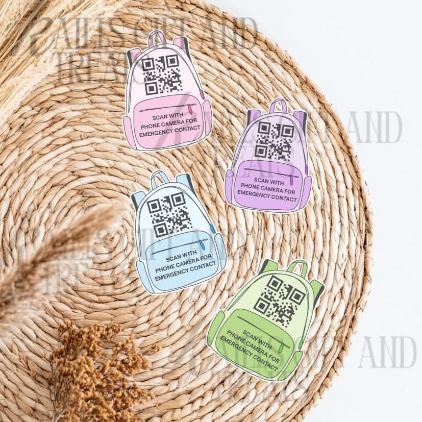 Backpack emergency tag - Payhip