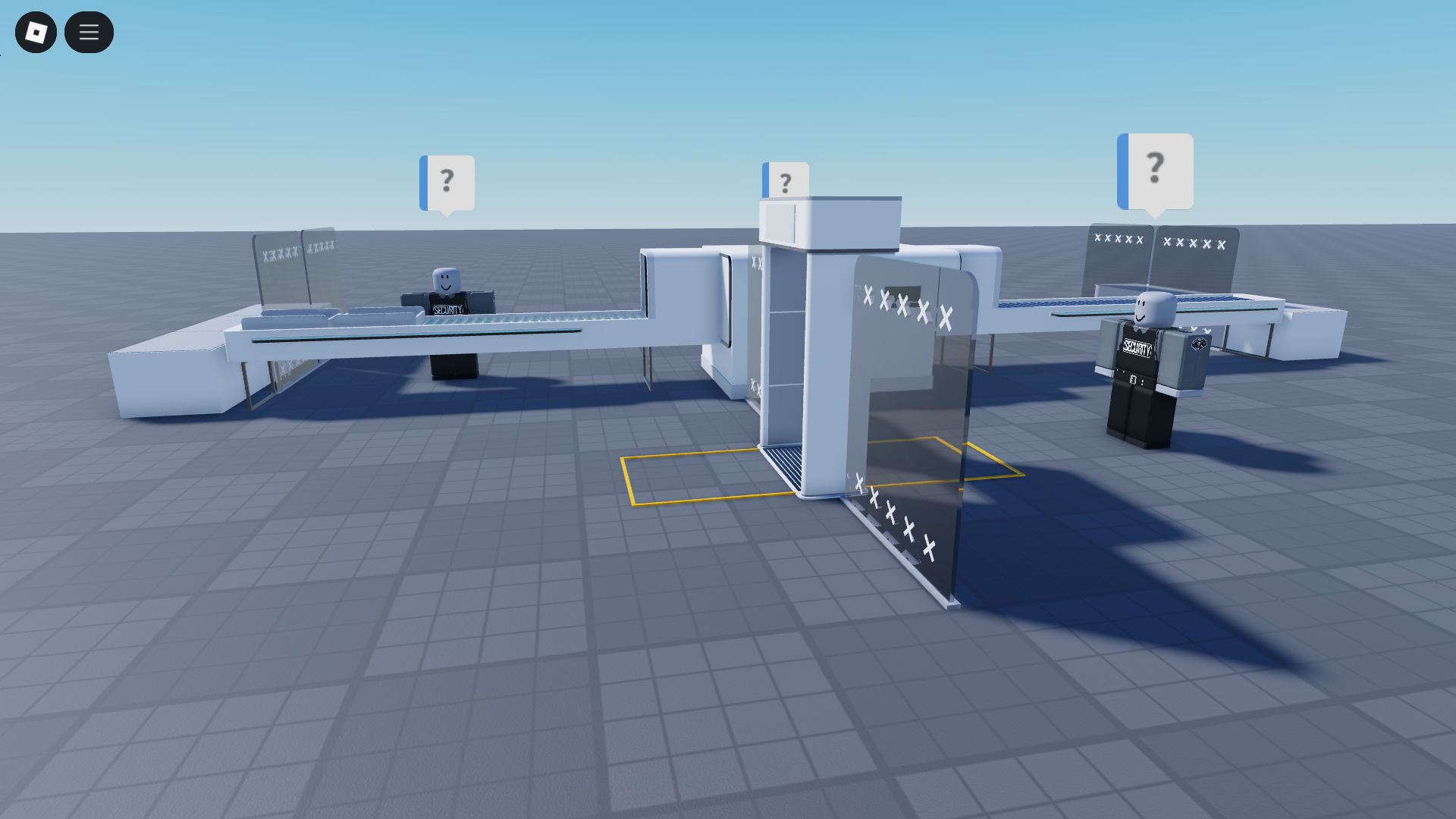 Security Scanner – Scripted & Animated w/ NPC Guards