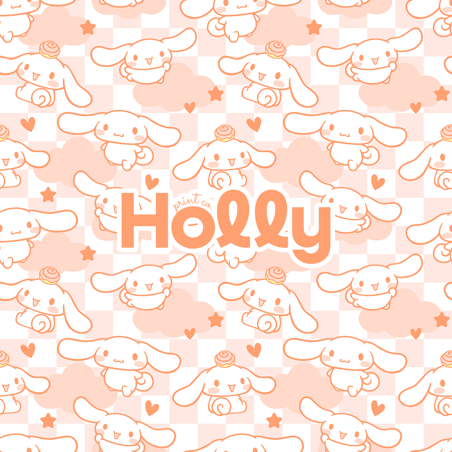 Cinnamoroll Orange - seamless pattern - Payhip