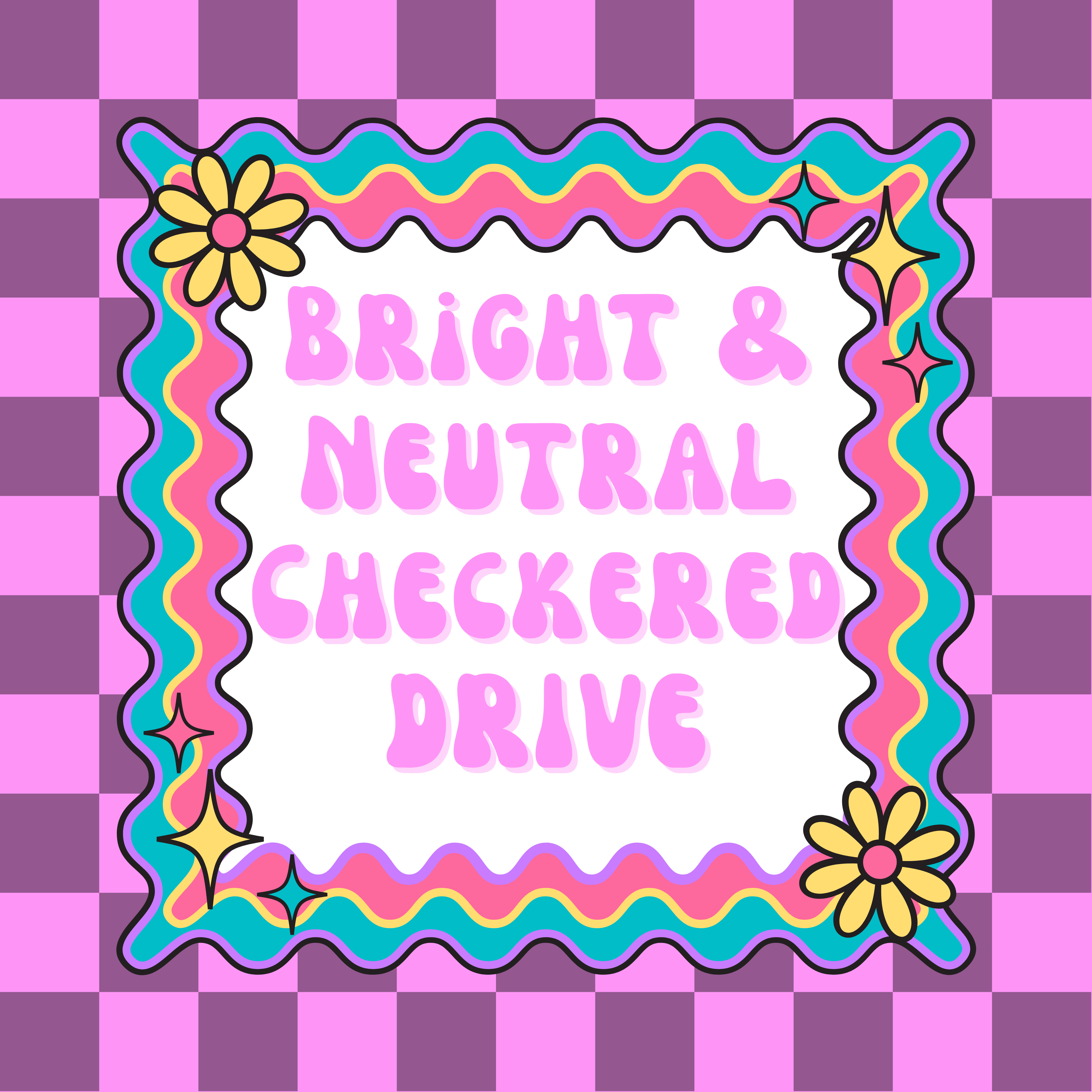 Bright & Neutral Checkered Seamless Drive - Payhip