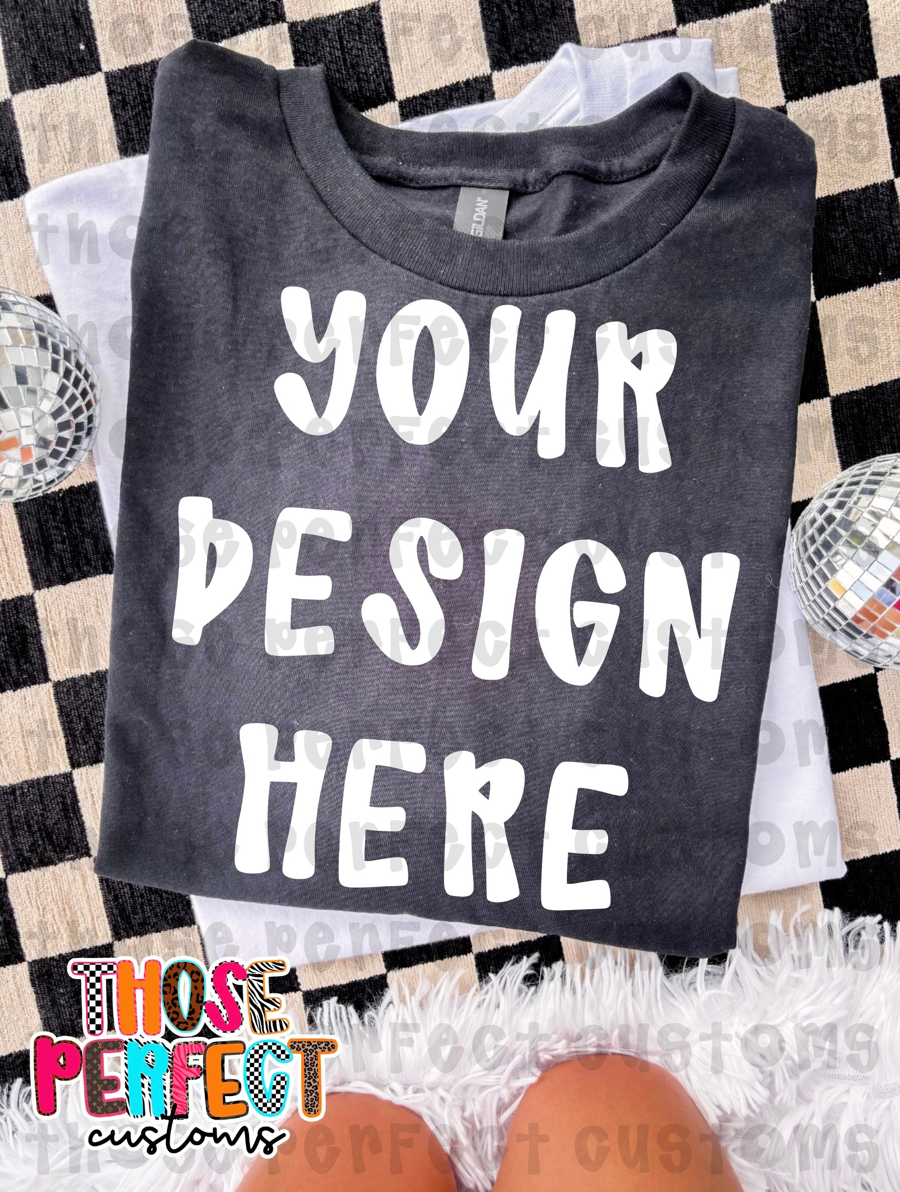 black tee checkered mock - Payhip