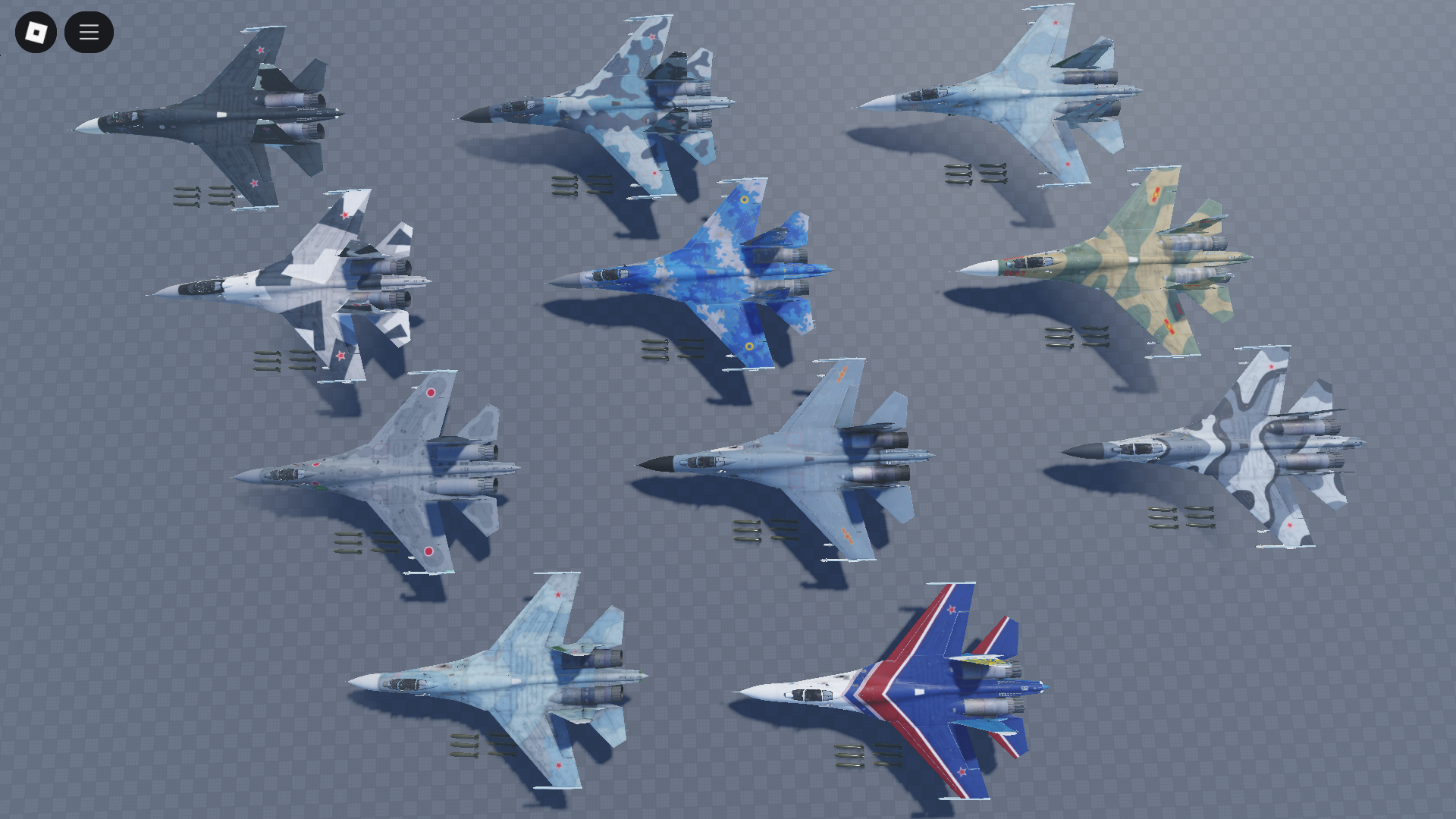 Su-27 Pack – 11 Detailed Fighter Jet Variants
