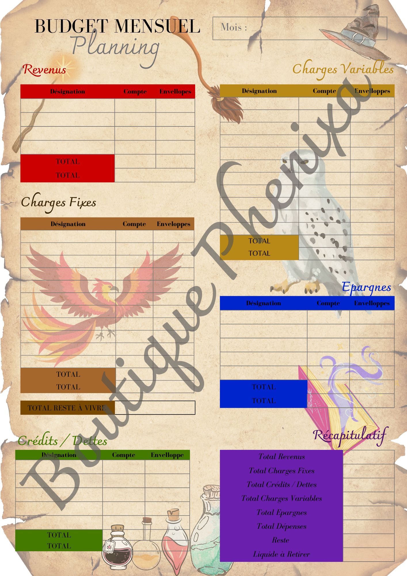 Pack Sorciers – Enchante ta gestion budgétaire avec un soupçon de magie ...