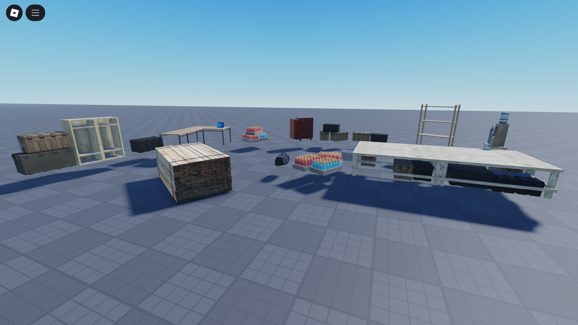 Military Utility Pack – Roblox Crates, Shelves & Gear