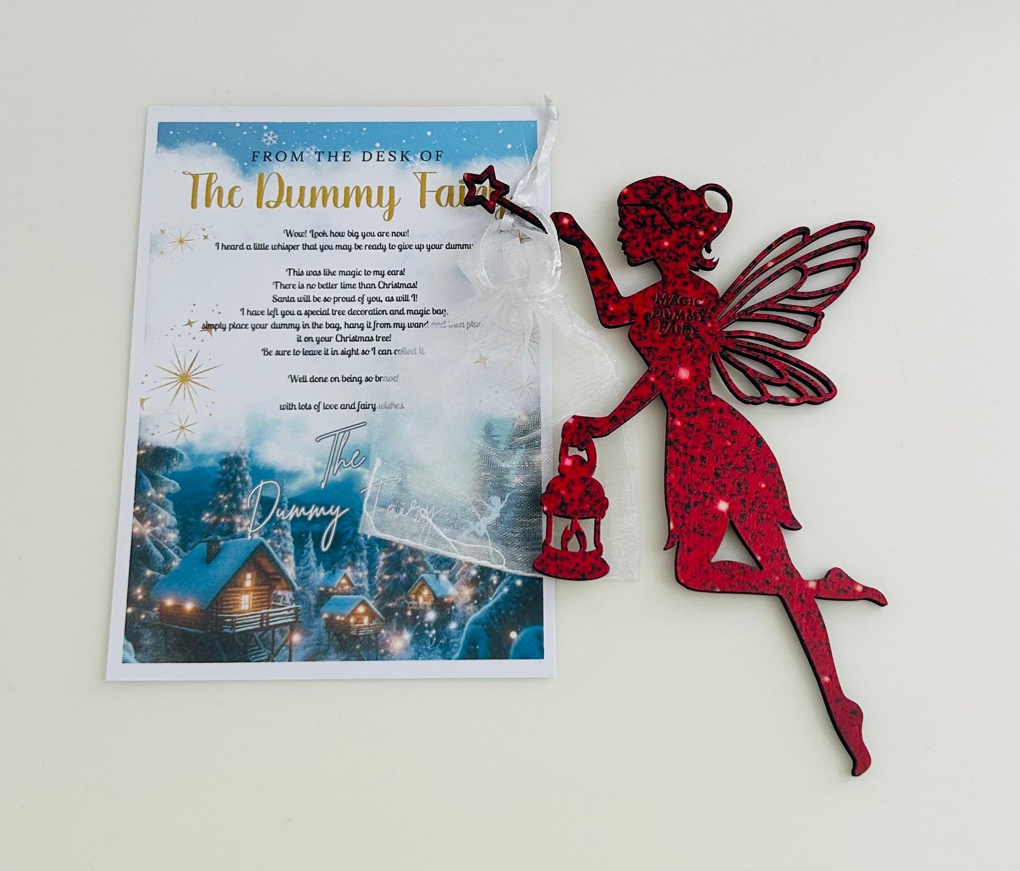 10 x Wooden Dummy Fairy At Christmas - Payhip