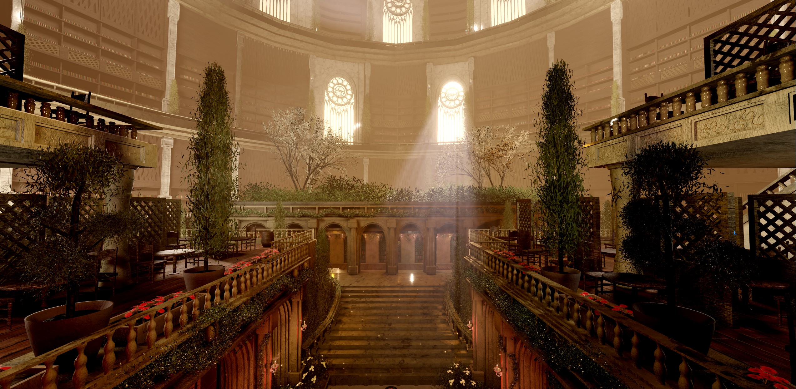 [LUXURY] Royal Grand Library Archive Hall – Roblox Fantasy RPG Map