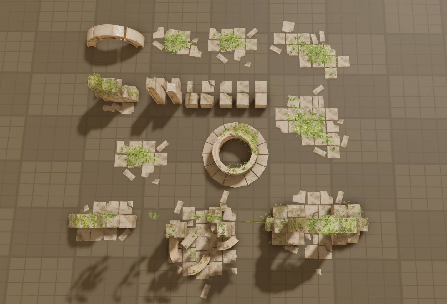 Ancient Modular Temple Ruins Roblox Assets Pack