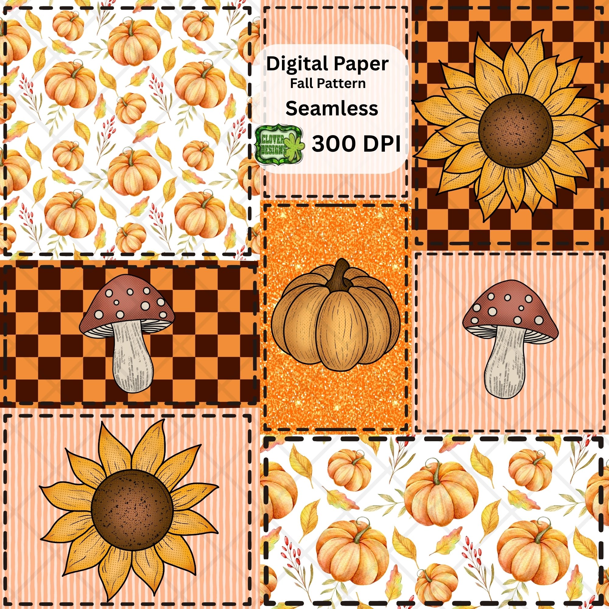 Fall Paper seamless Digital Paper - Payhip