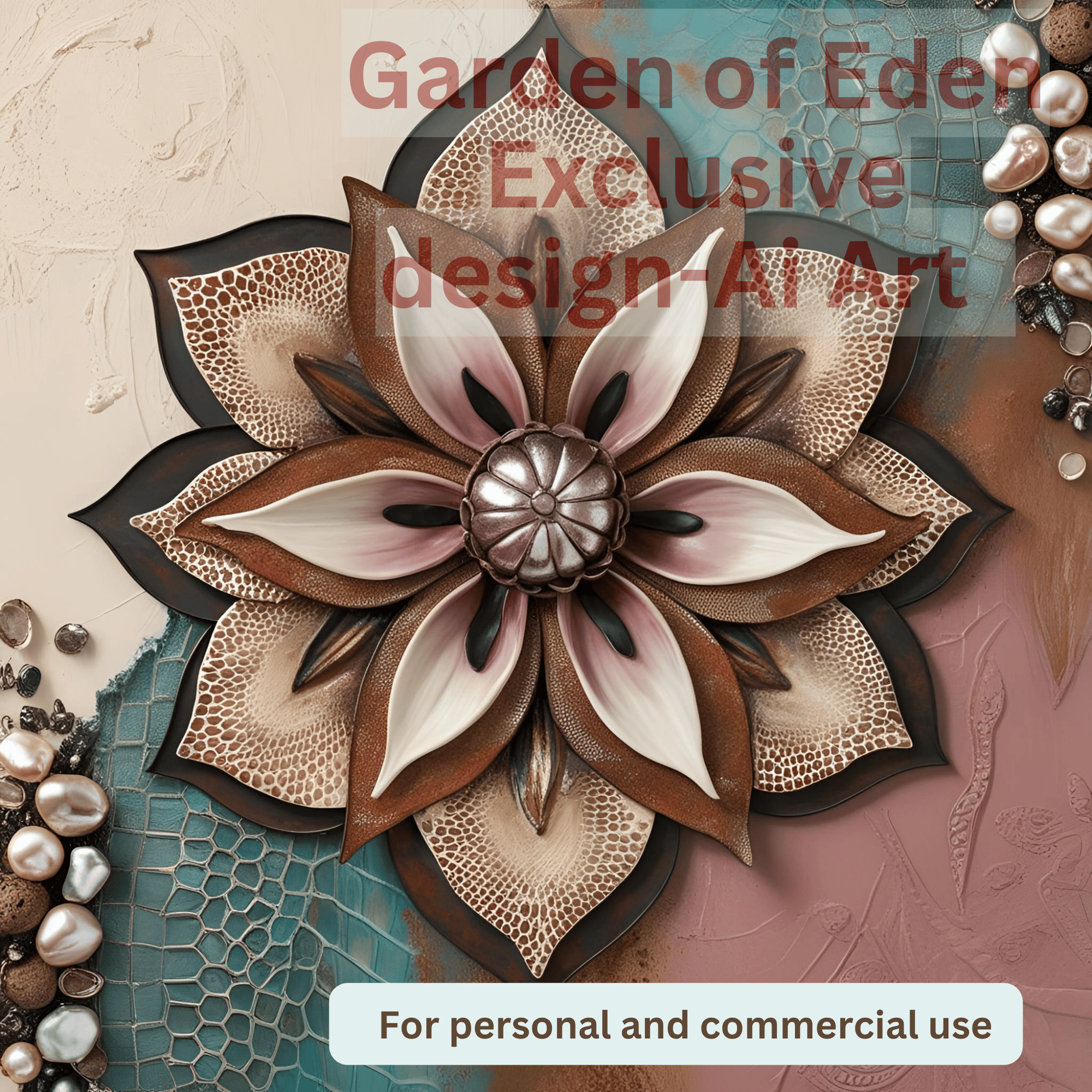 Ai Art Garden of Eden Flower Design