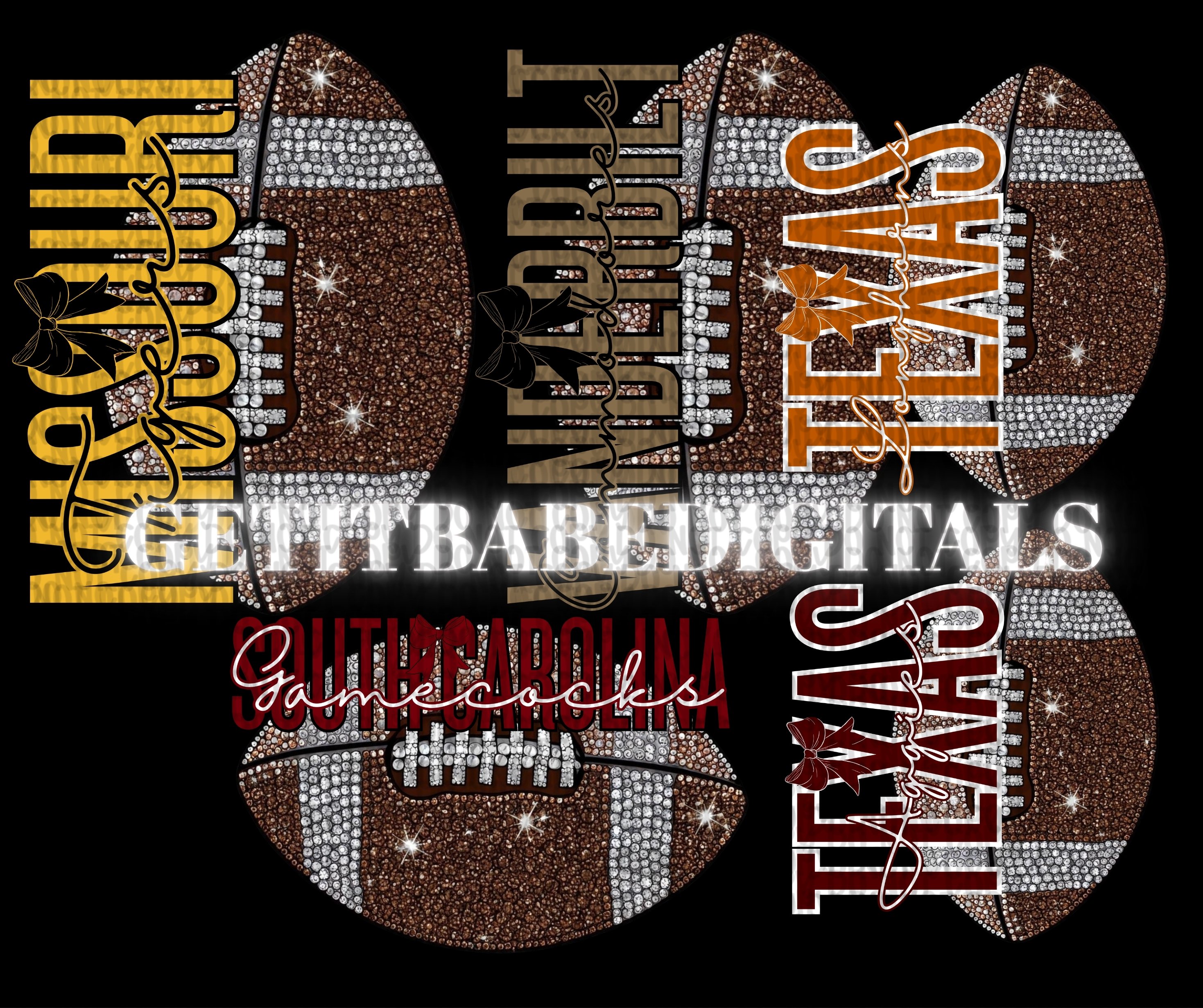 16 SEC RHINESTONE FOOTBALL - Payhip